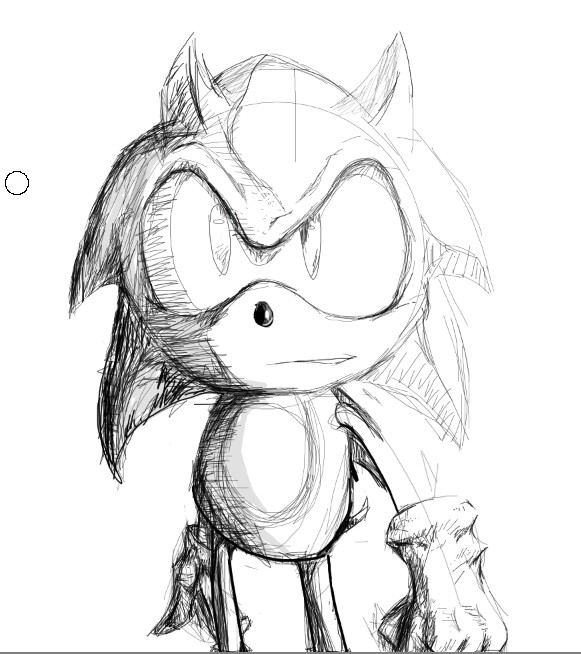 DragonicBladex - Huh? (Classic Sonic Sketch)