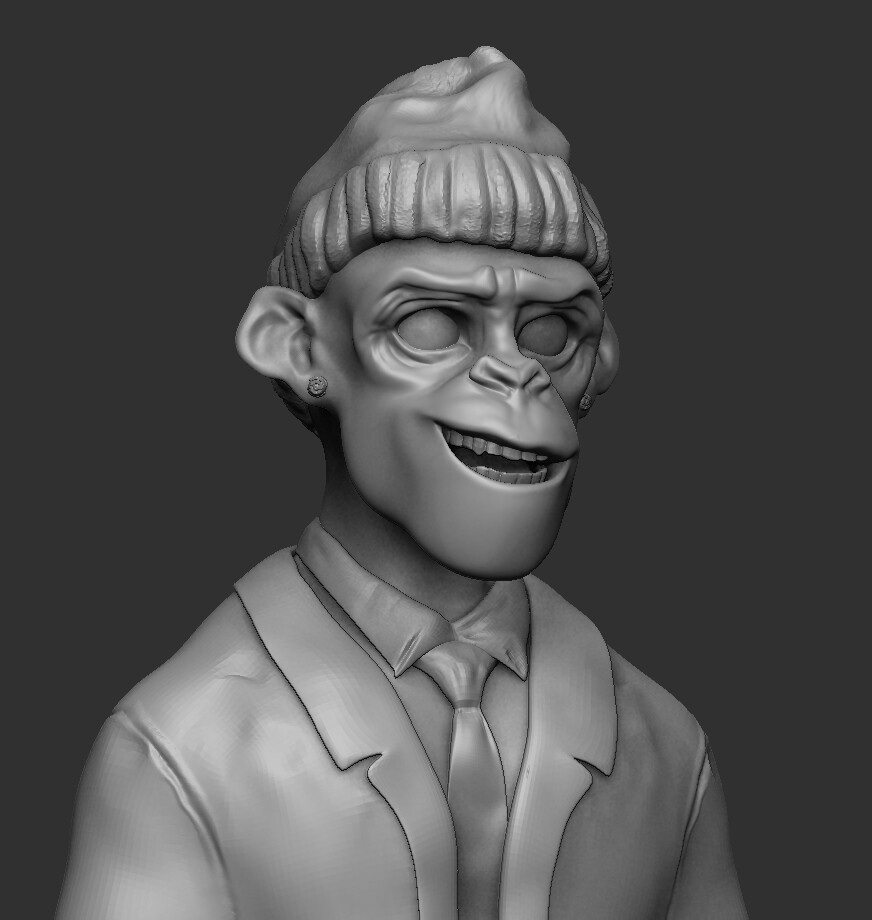 ArtStation - swag Monkey Sculpt