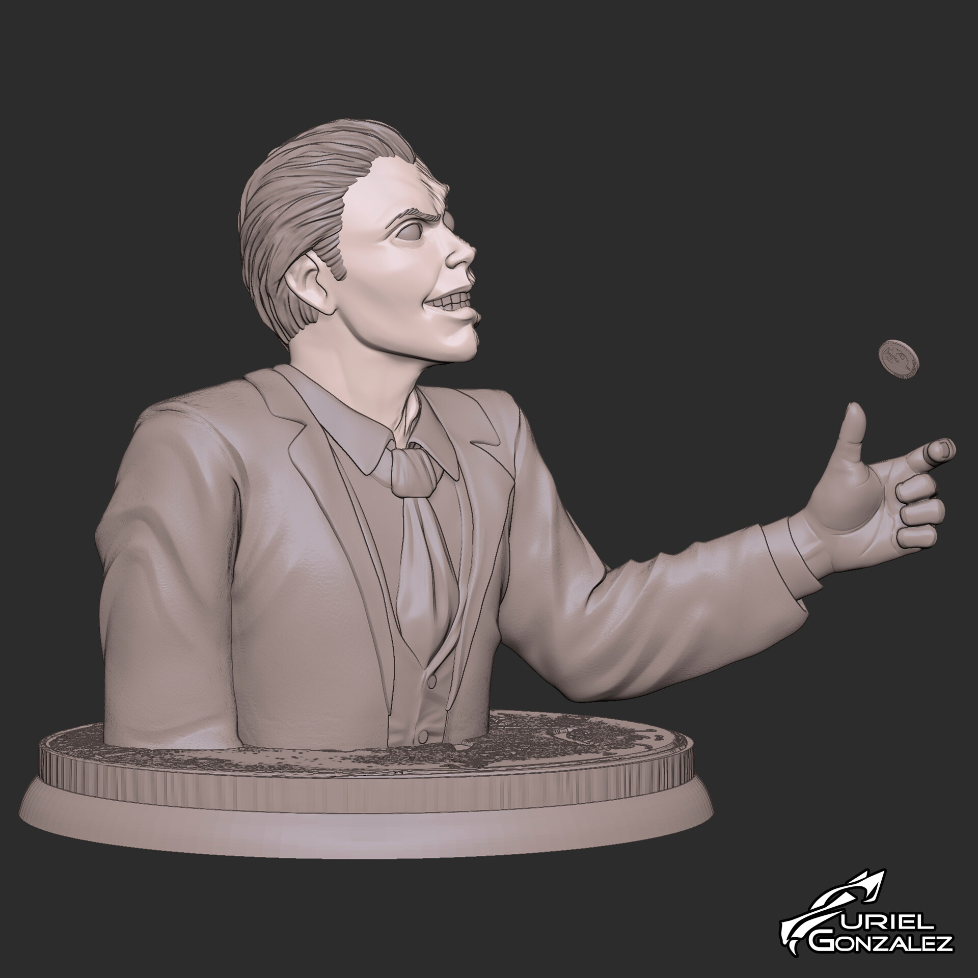 Uriel Gonzalez - Two Face Sculpture