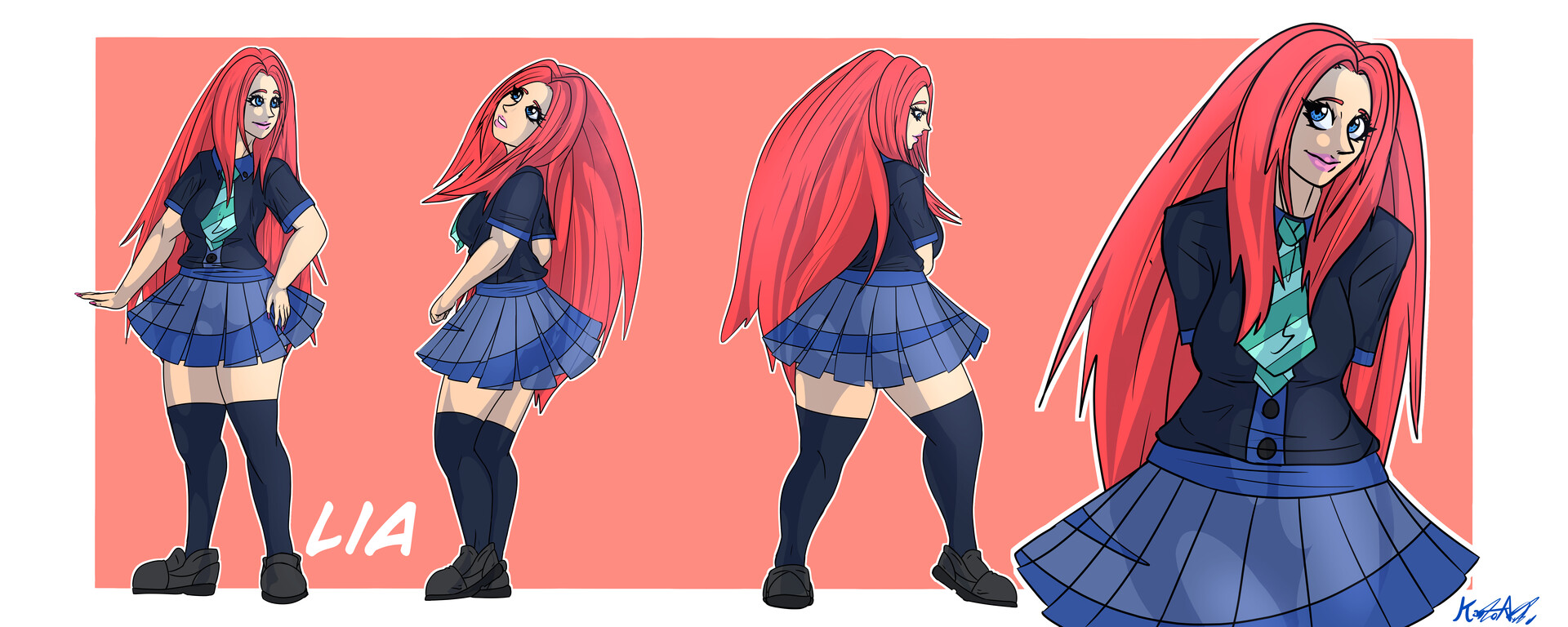 ArtStation - Lia - Character Sheet