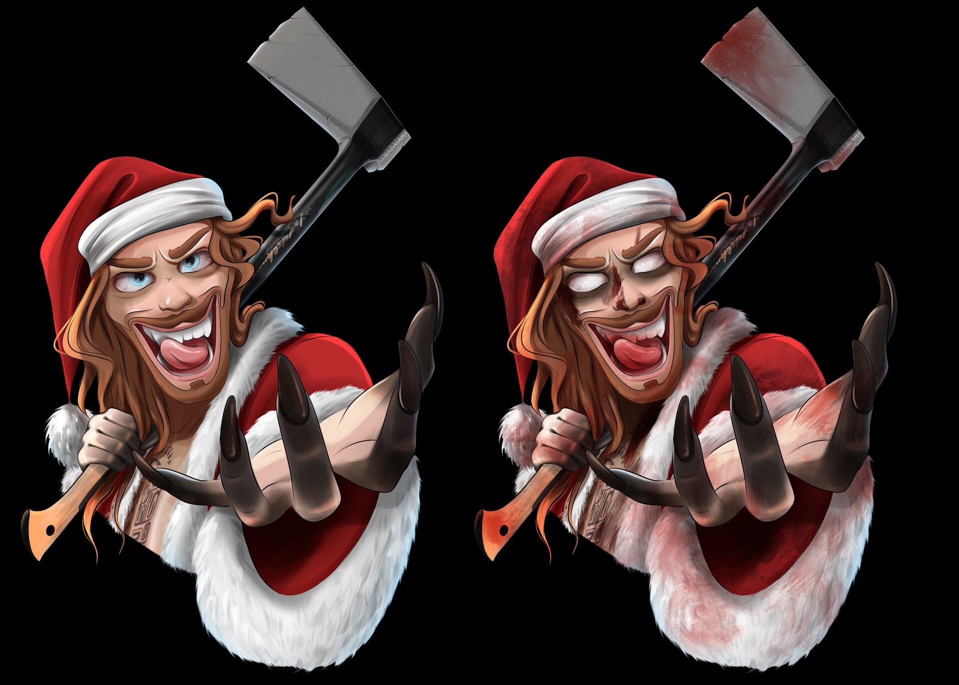 ArtStation - Dead Santa for your Halloween night
