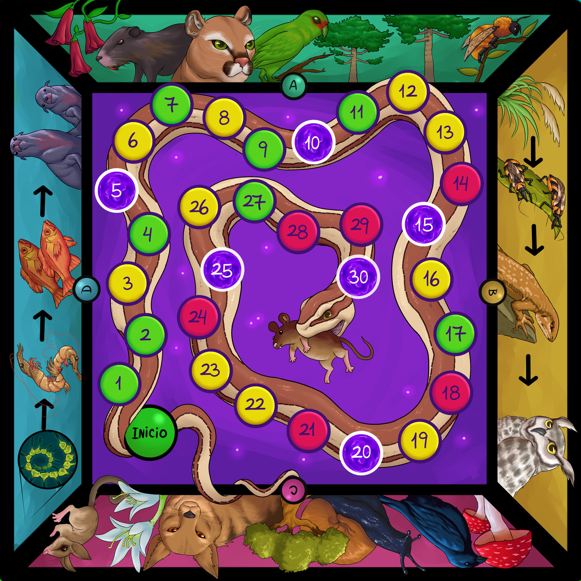 David Gómez - Ecology Race - Game Board