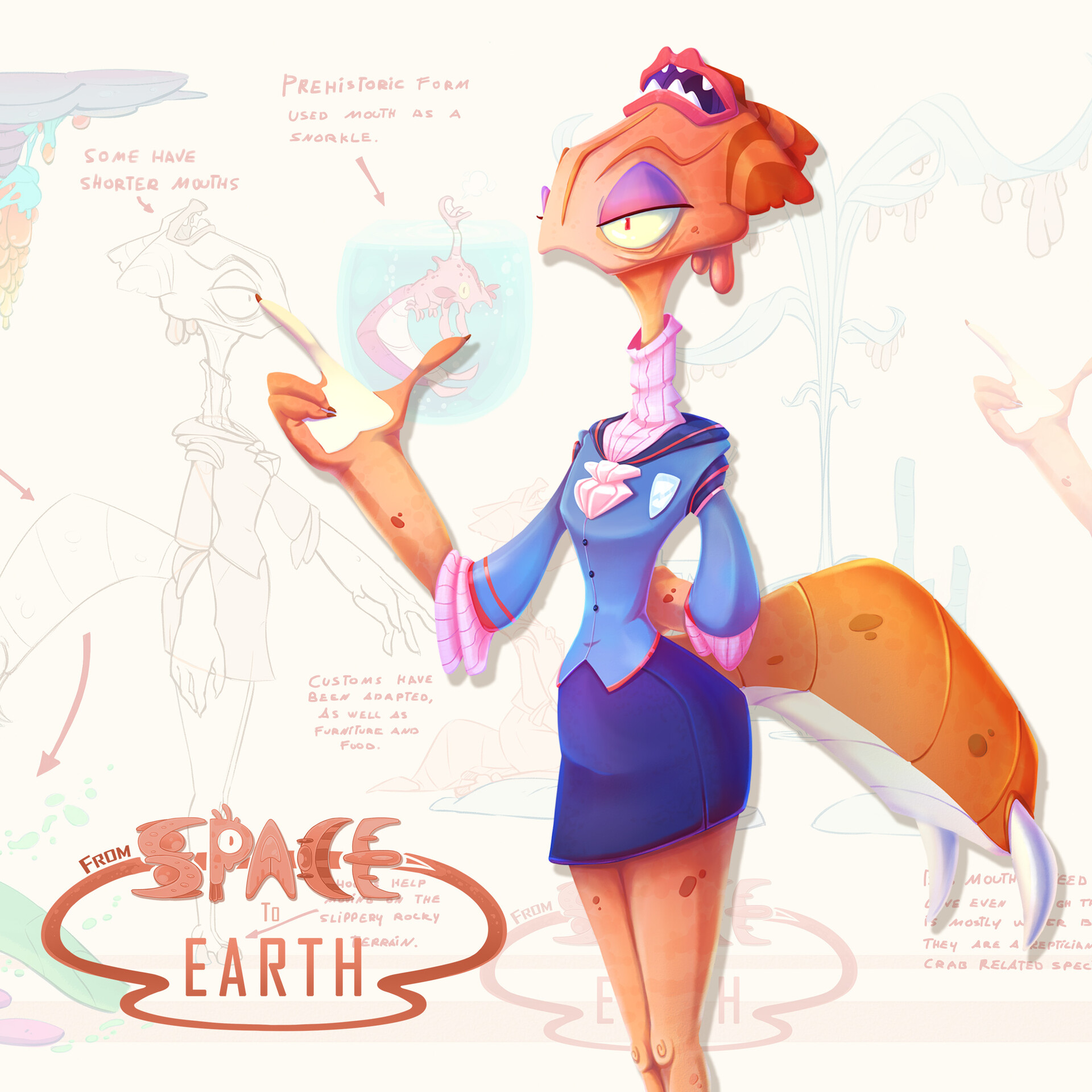 ArtStation - From Space to Earth - Alien Race