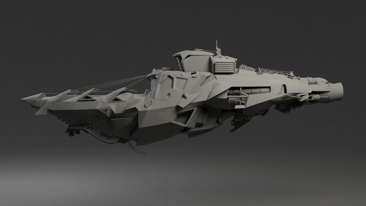 Jose Trujillo - Battle hover speedboat, 3D Modeled by me Concept by ...