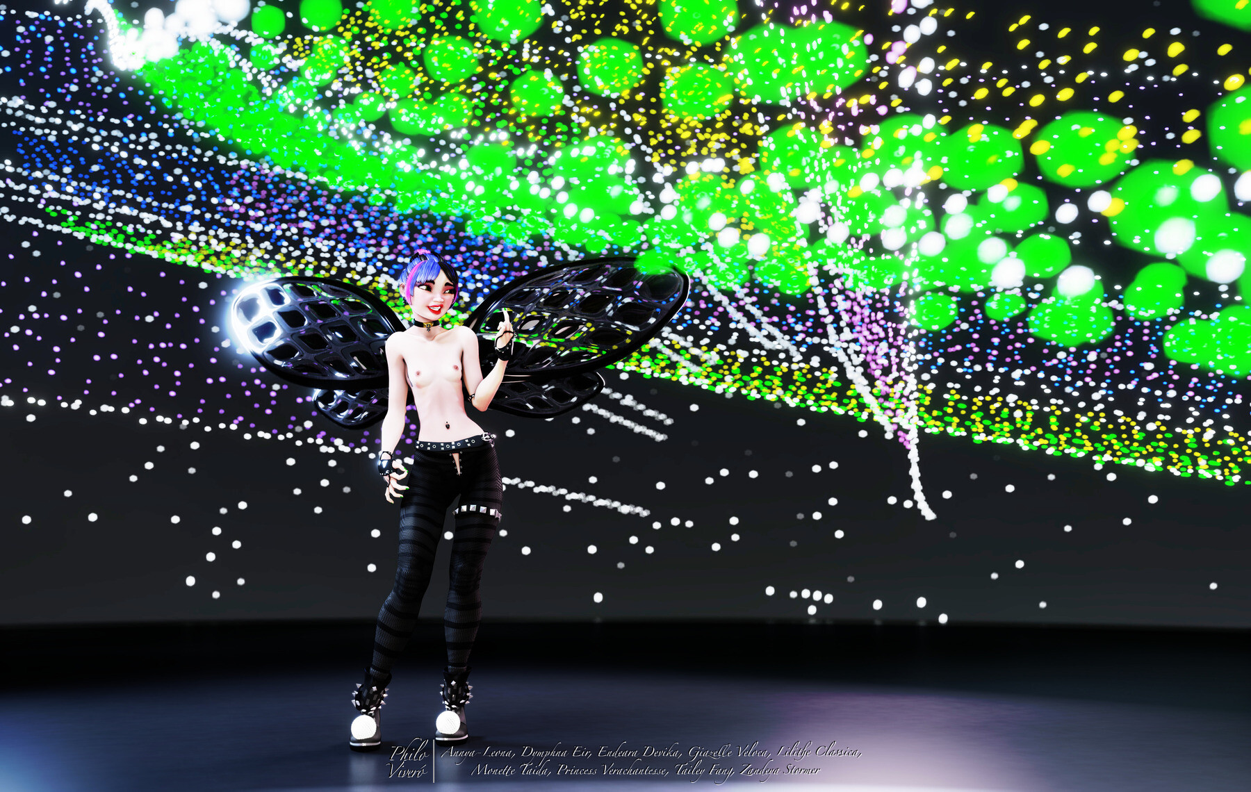 Philo Vivero - Tailey Fang, Asian Lady, Goth Punk Faerie