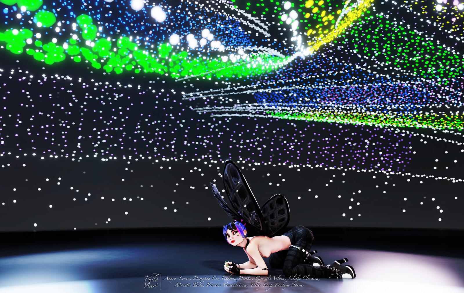 Philo Vivero - Tailey Fang, Asian Lady, Goth Punk Faerie