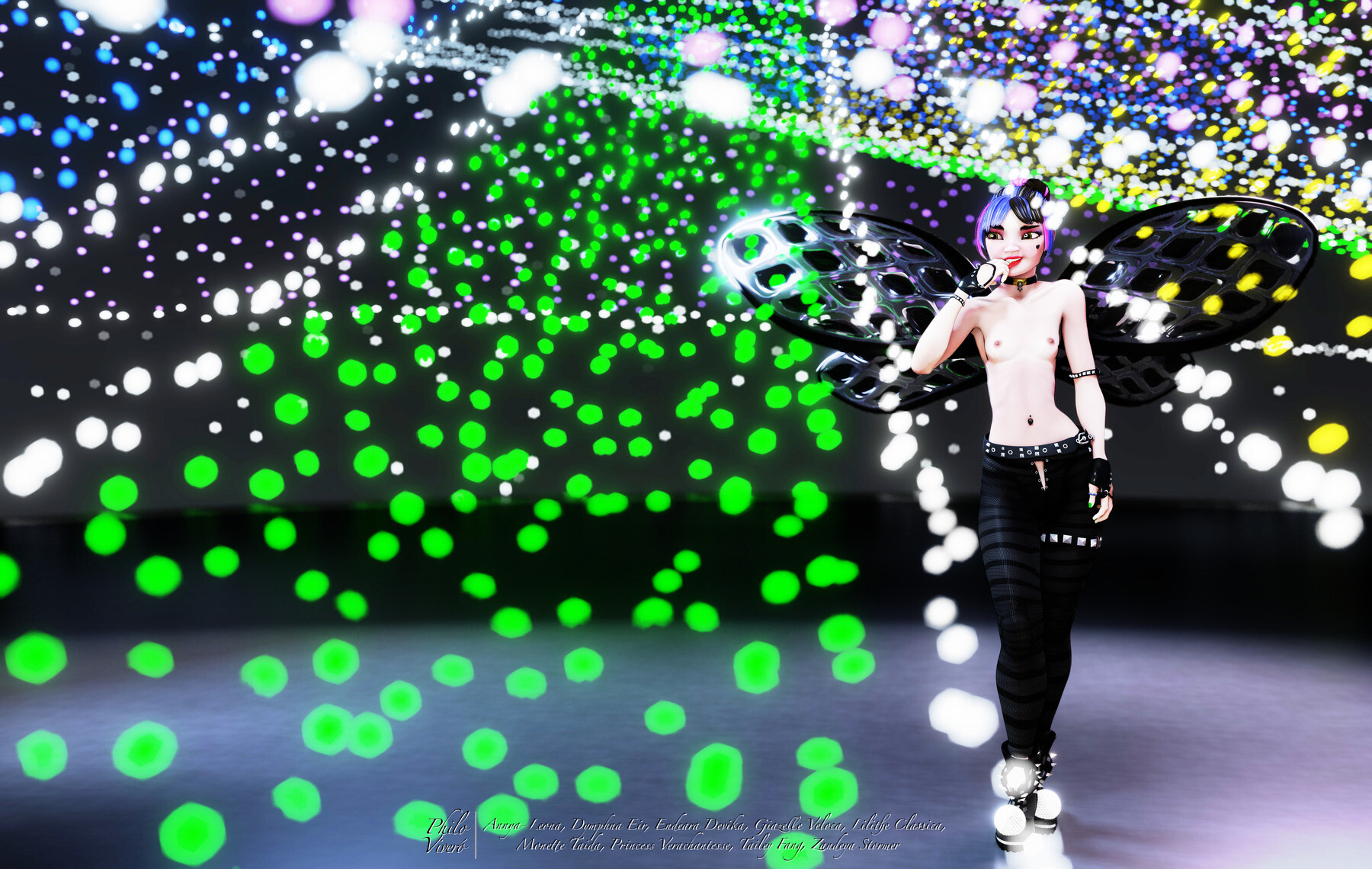 Philo Vivero - Tailey Fang, Asian Lady, Goth Punk Faerie