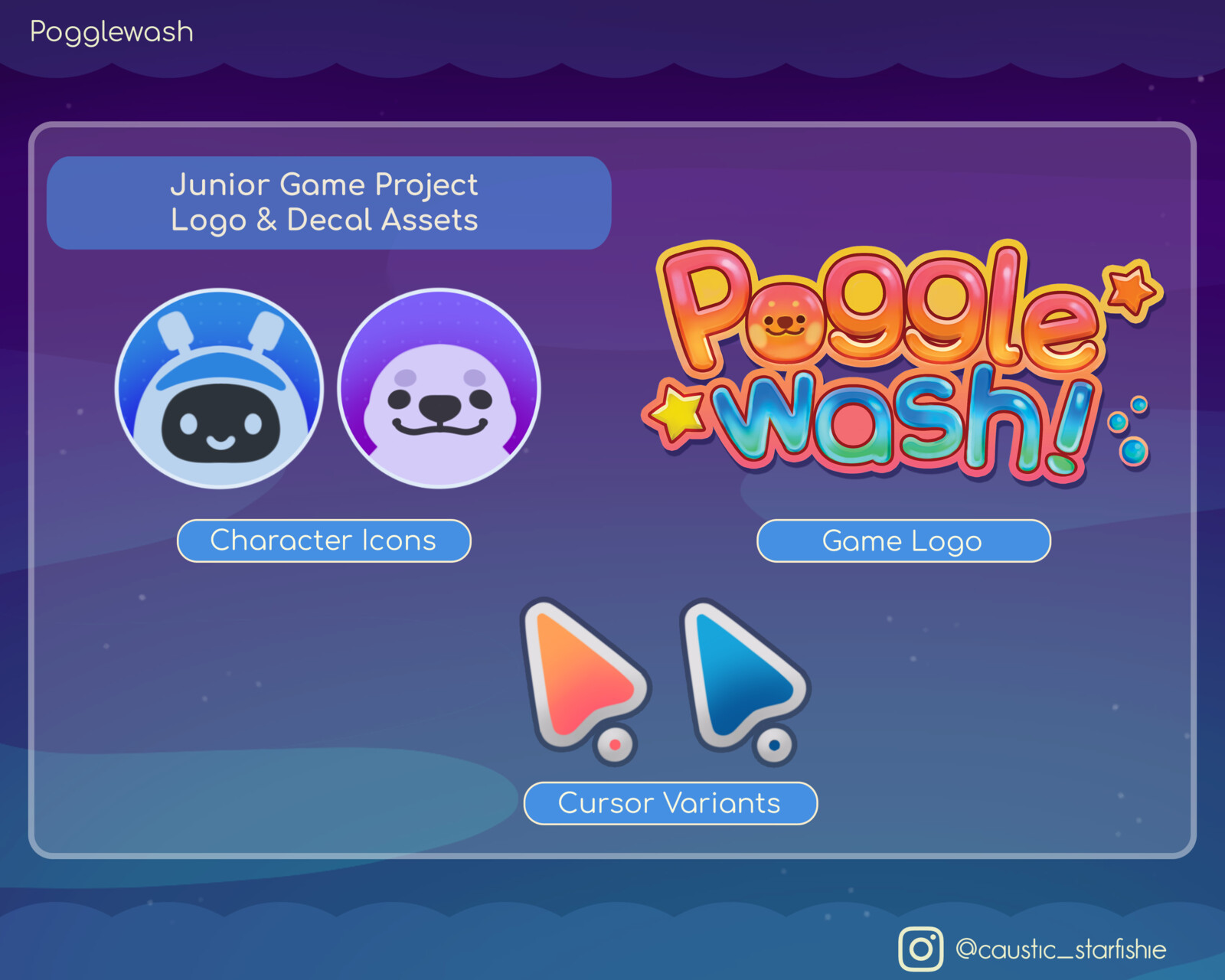 Ava I. Rooney - Pogglewash - Senior Game UI Artwork Progress Showcase