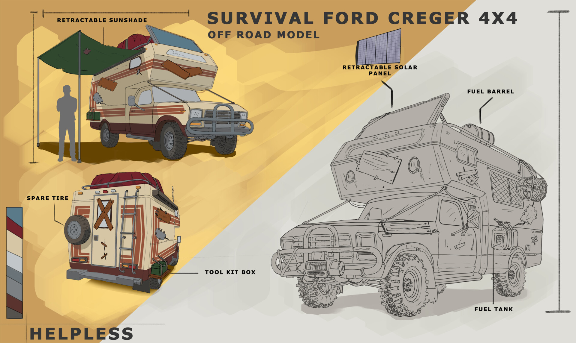 ArtStation - Survival Camping Truck