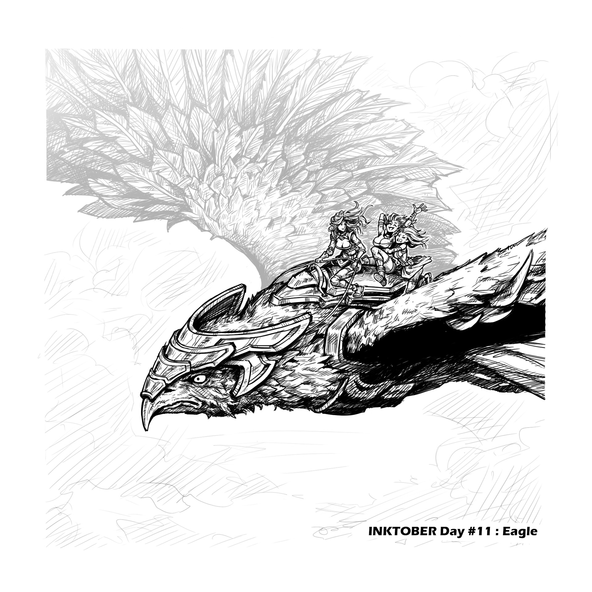 ArtStation - Inktober 2022 - Day 11 Eagle