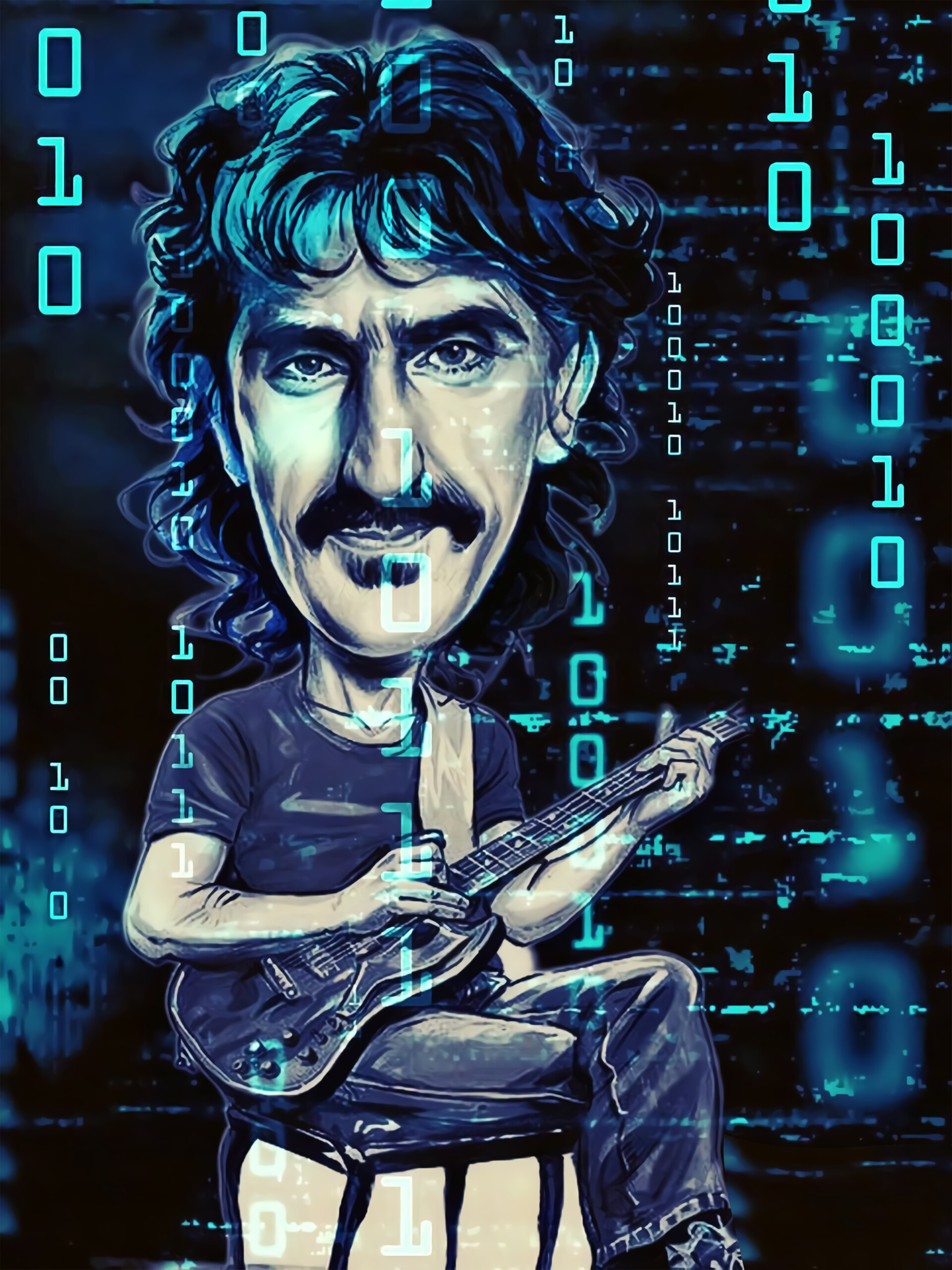 ArtStation - Frank Zappa Art