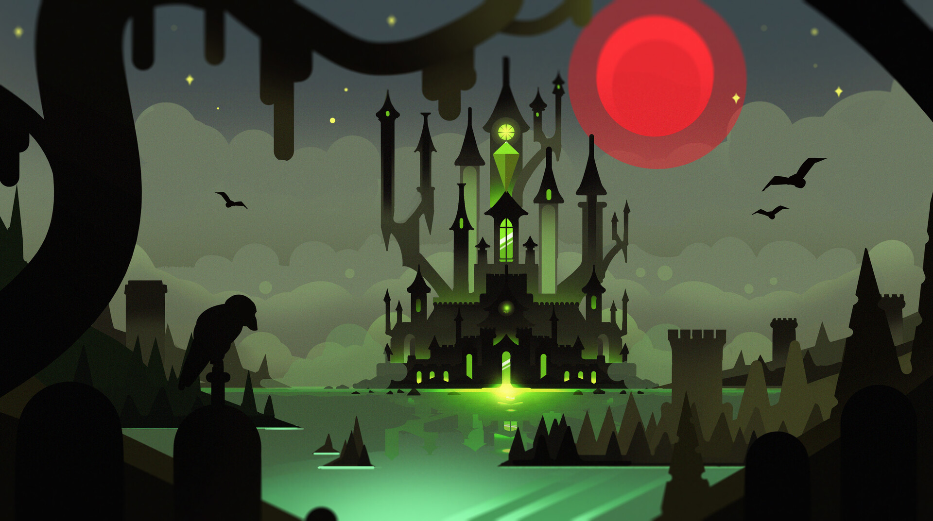 ArtStation - Swamp Castle level design idea