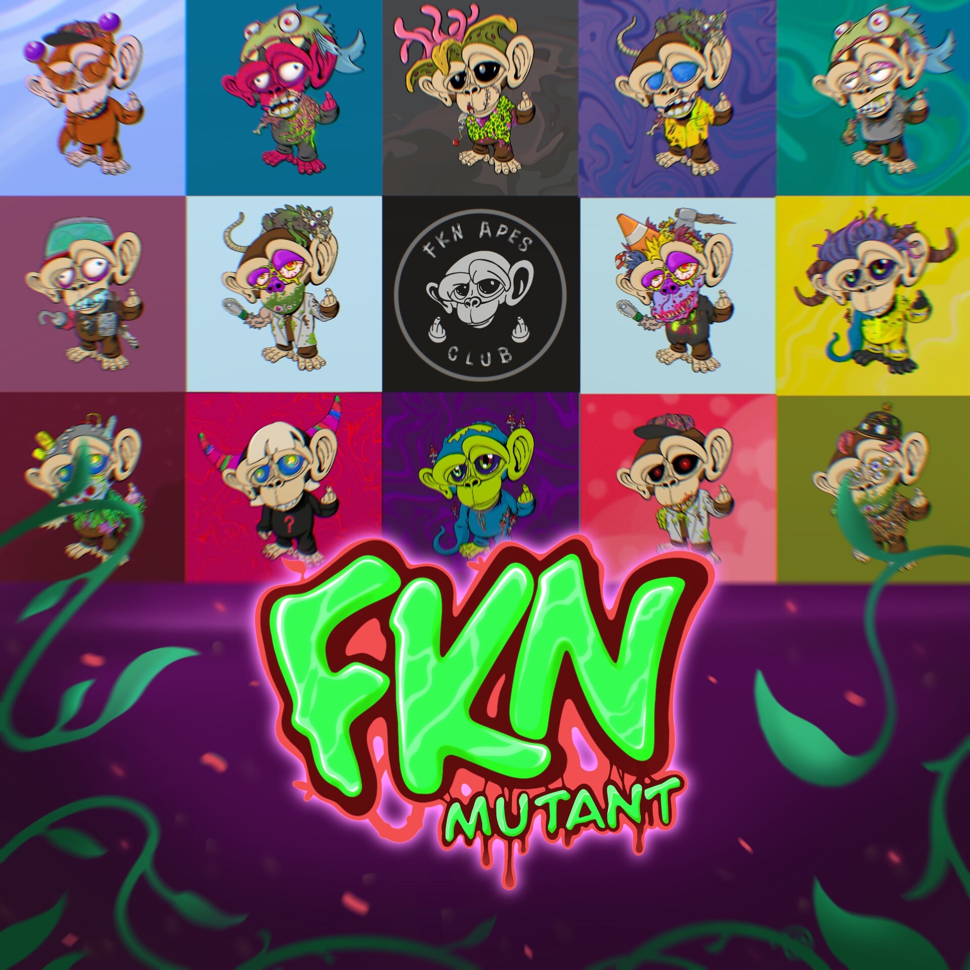 ArtStation - NFT collection (FKN apes club - MUTANT )