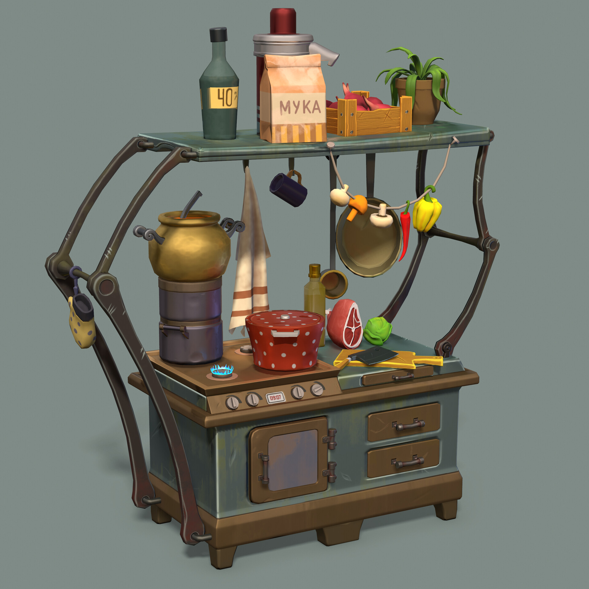 ArtStation - Cooking panel