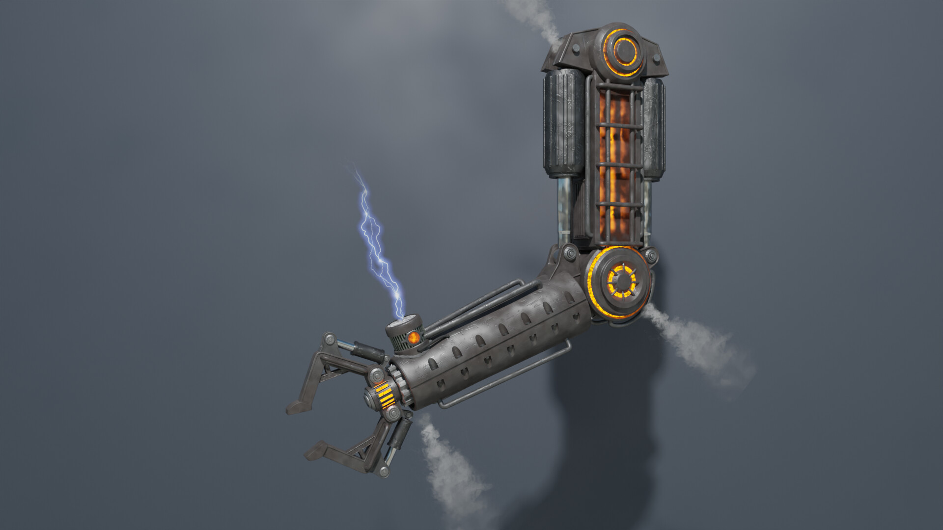 steampunk cyborg arm