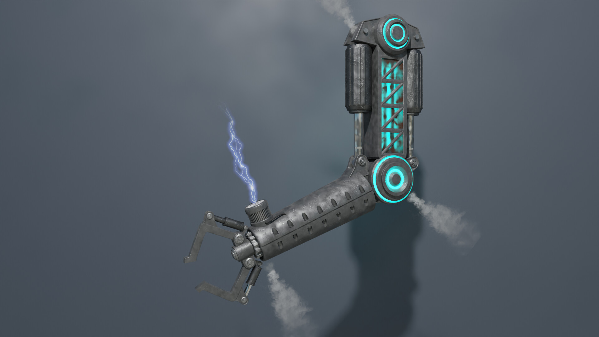 steampunk cyborg arm