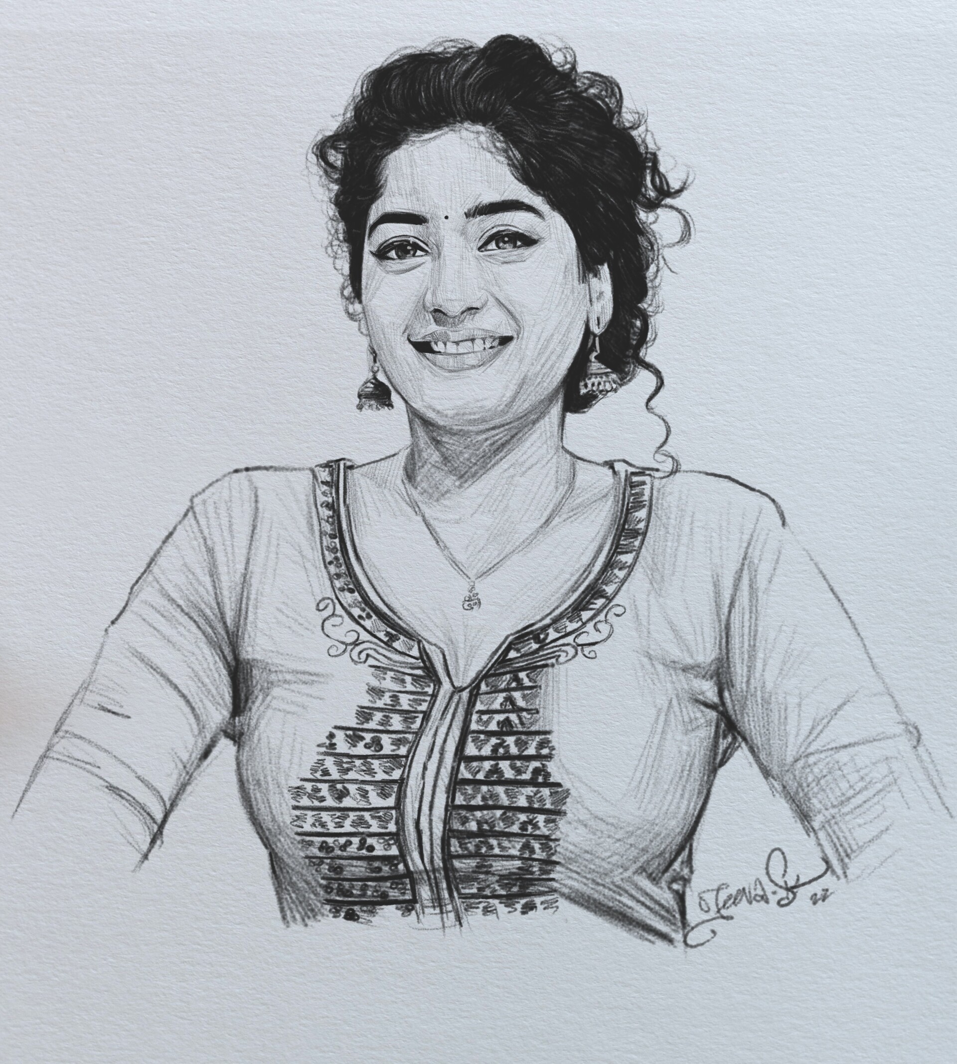 ArtStation - Actress Anjali Nair Pencil Sketch 2022 #anjalinair # ...