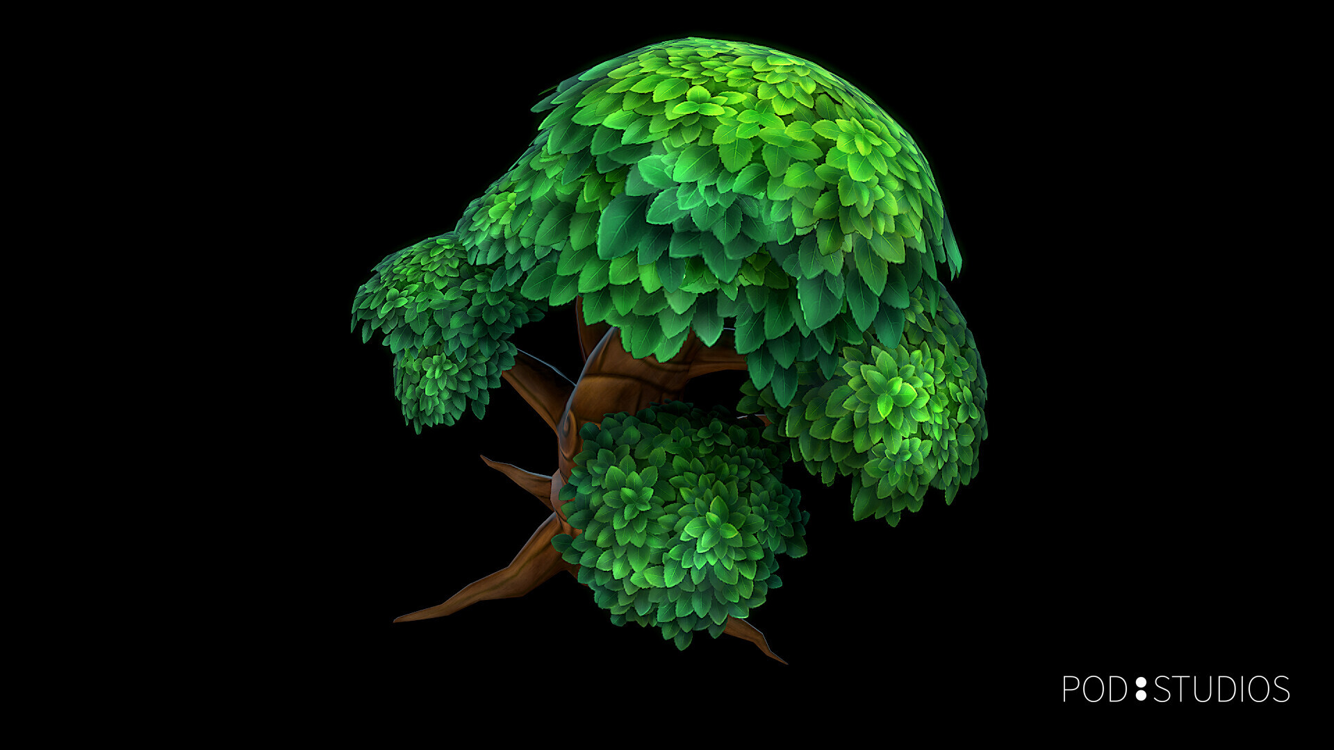 ArtStation - Hand Painted Tree