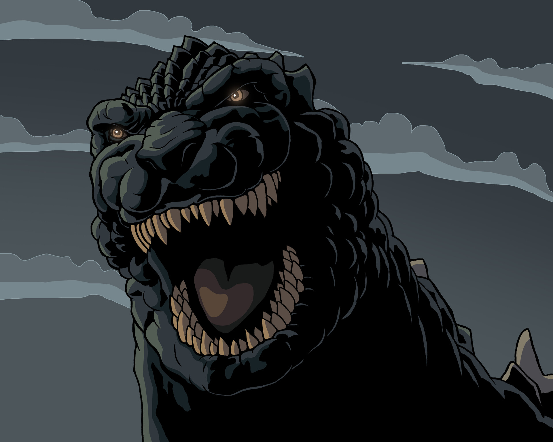 Godzilla Vs Atomic Rex By Thedragonofdoomdeviantartcom