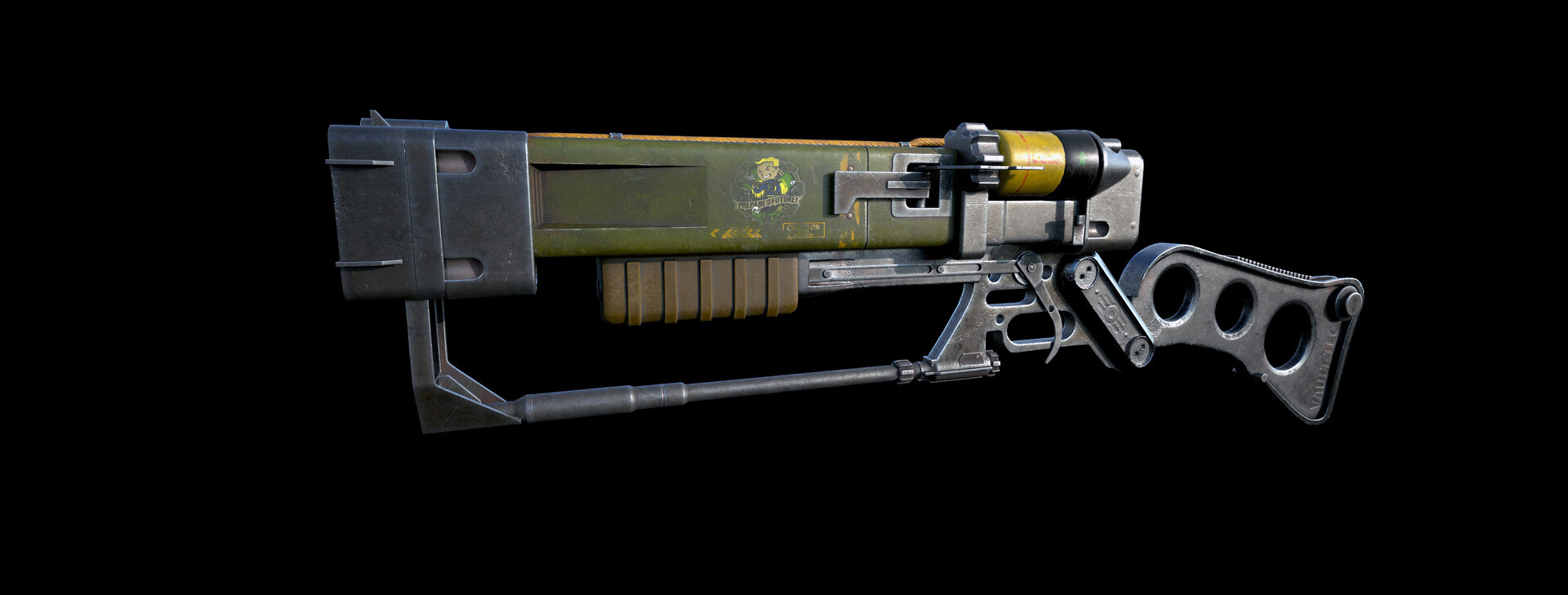 ArtStation - Fallout Laser Rifle AER9 Fanart