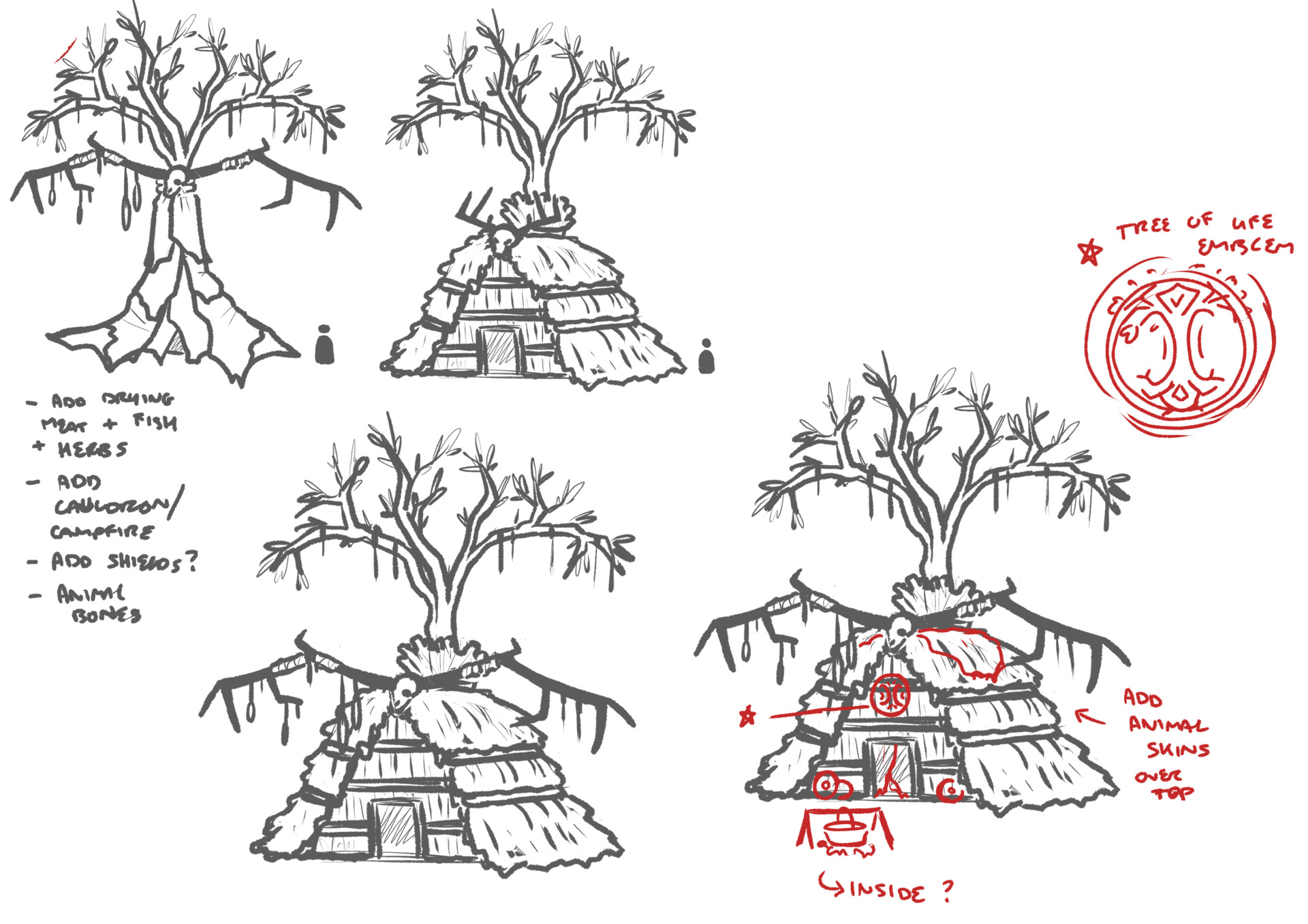 M. "Mads" Royle - Poly Fruit Viking Shaman House