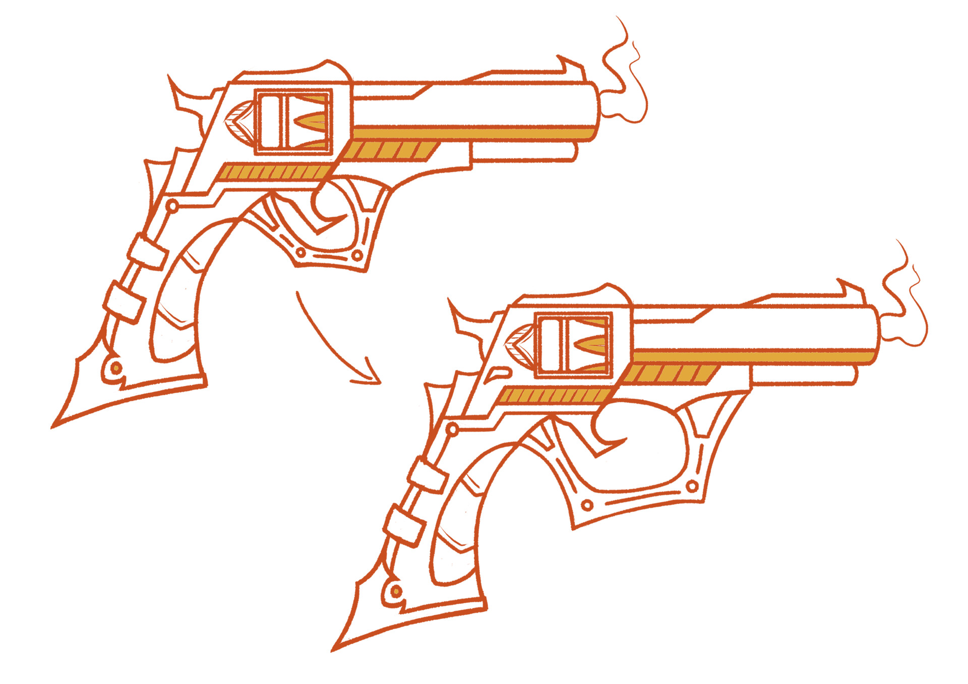 how to draw mccrees gun