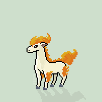 ponyta pixel sprite