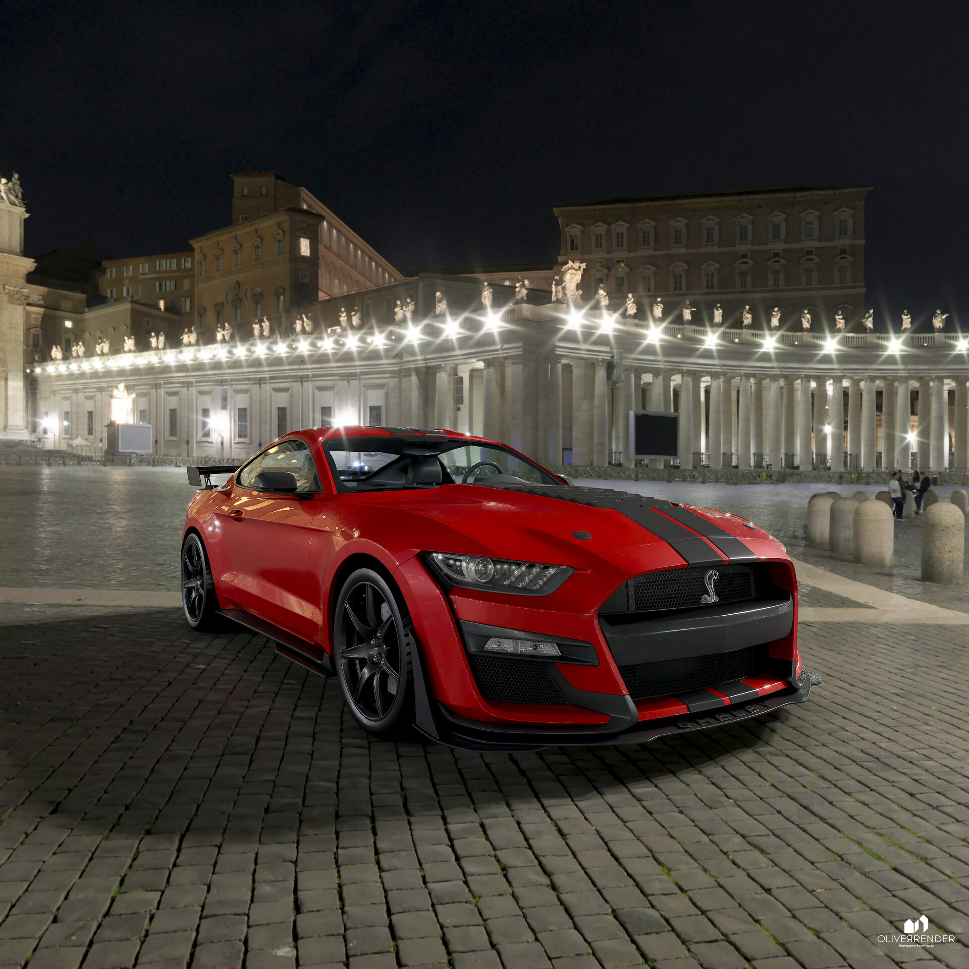 ArtStation - CGI - MUSTANG SHELBY GT500