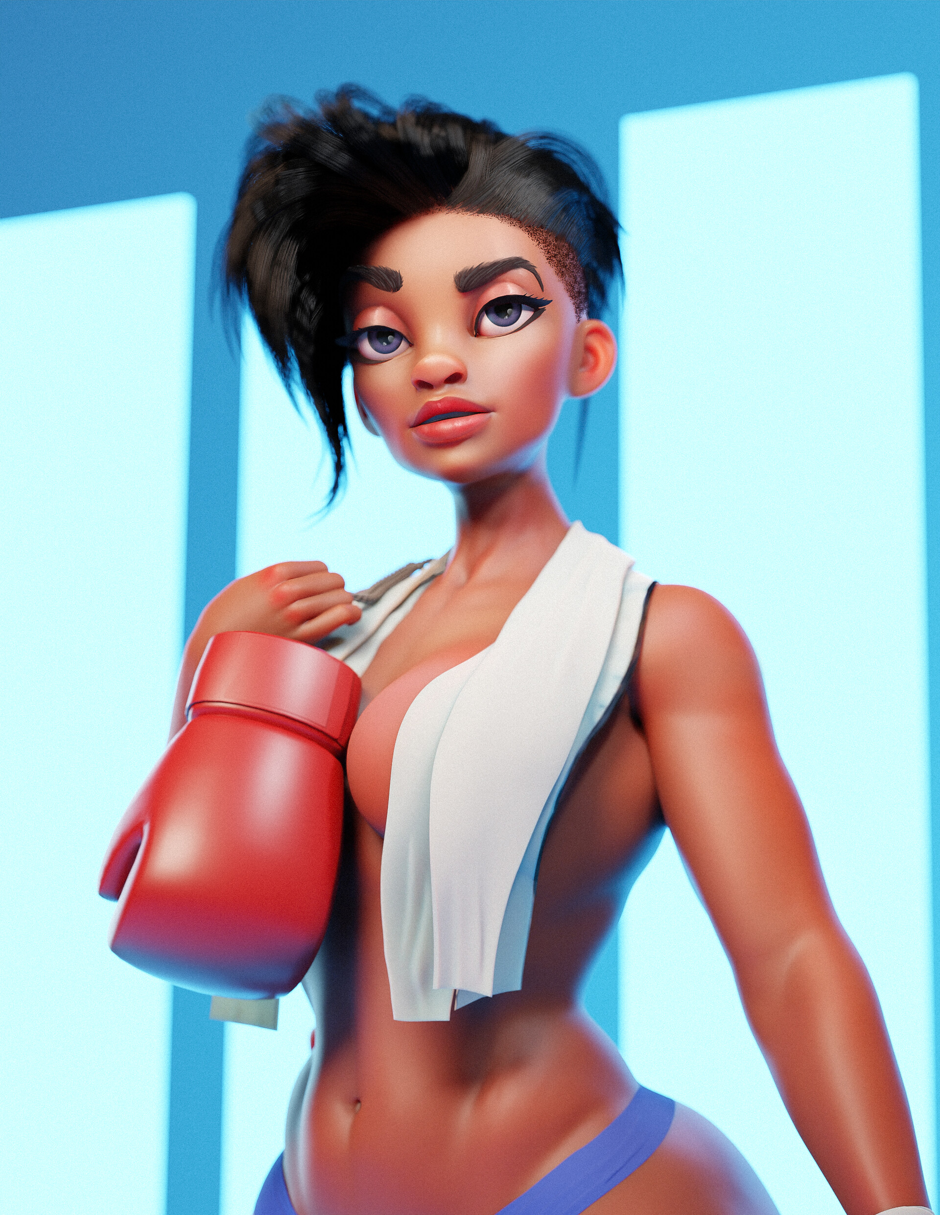ArtStation - girl boxer