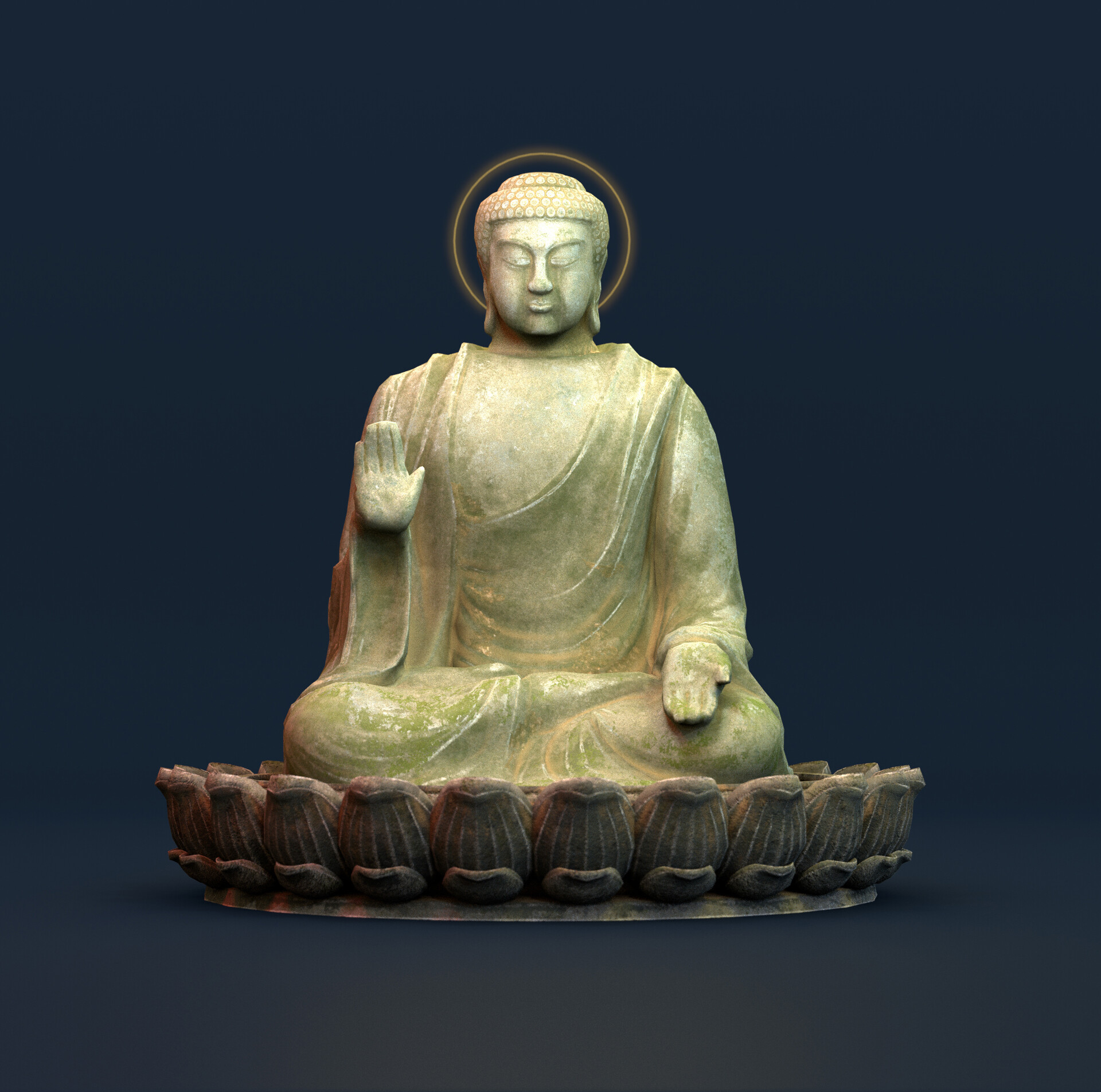 ArtStation - Buddha 3D environment blender