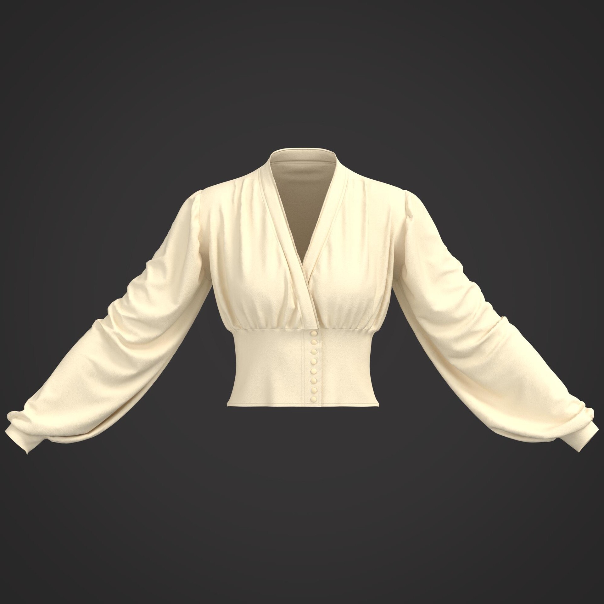 ArtStation - women's blouse