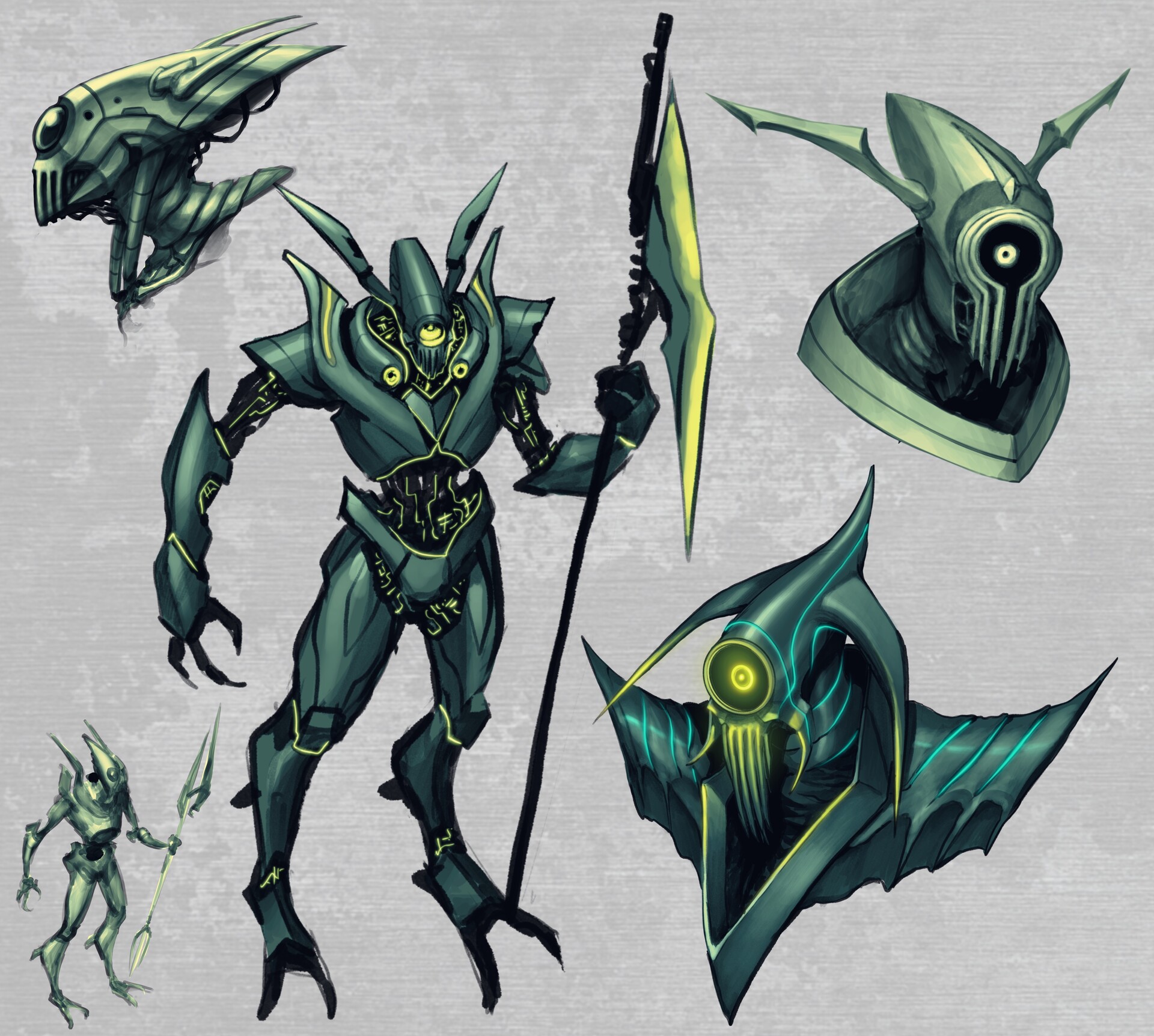 ArtStation - Alien Soldier concept art 2