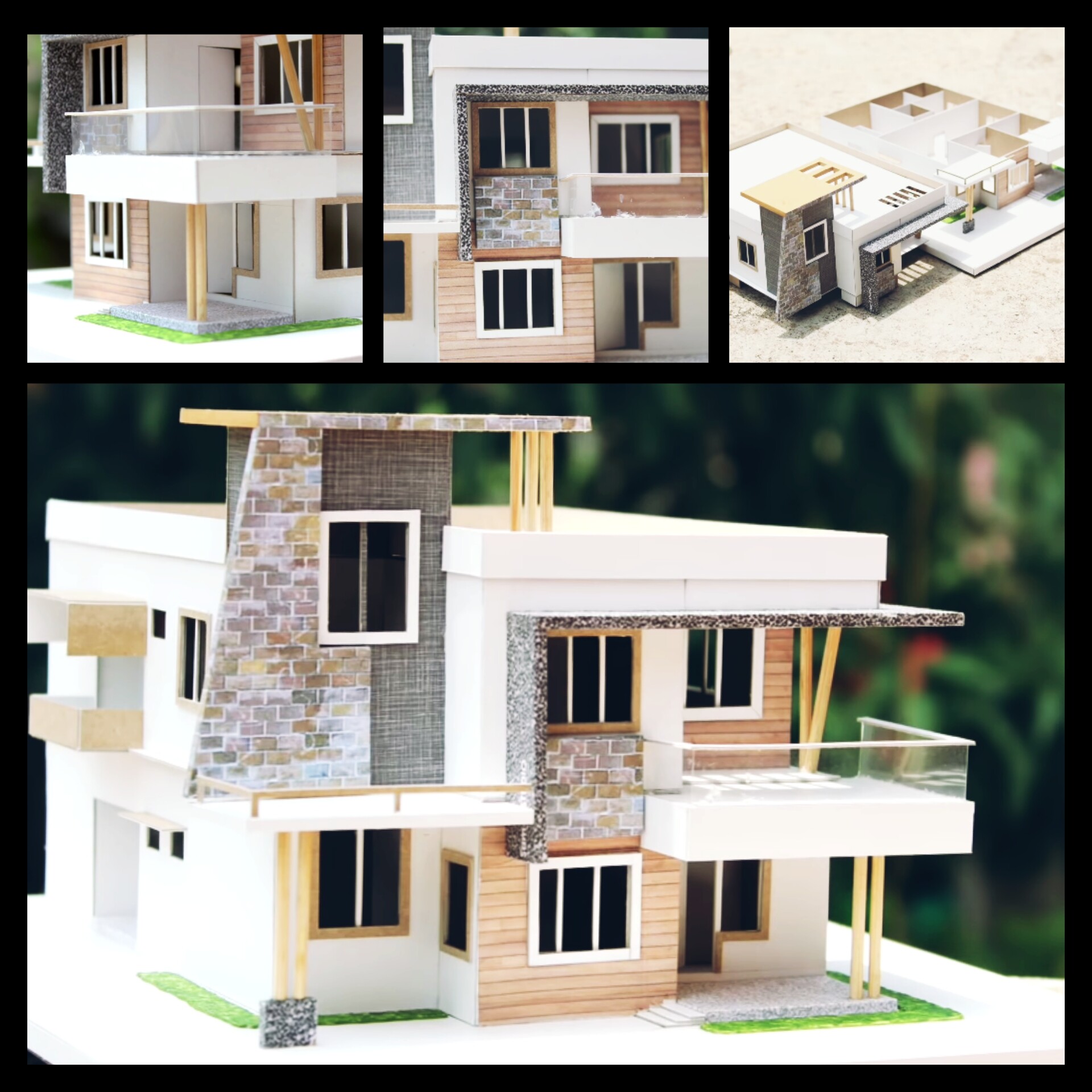 ArtStation - House model craft (sun board model)