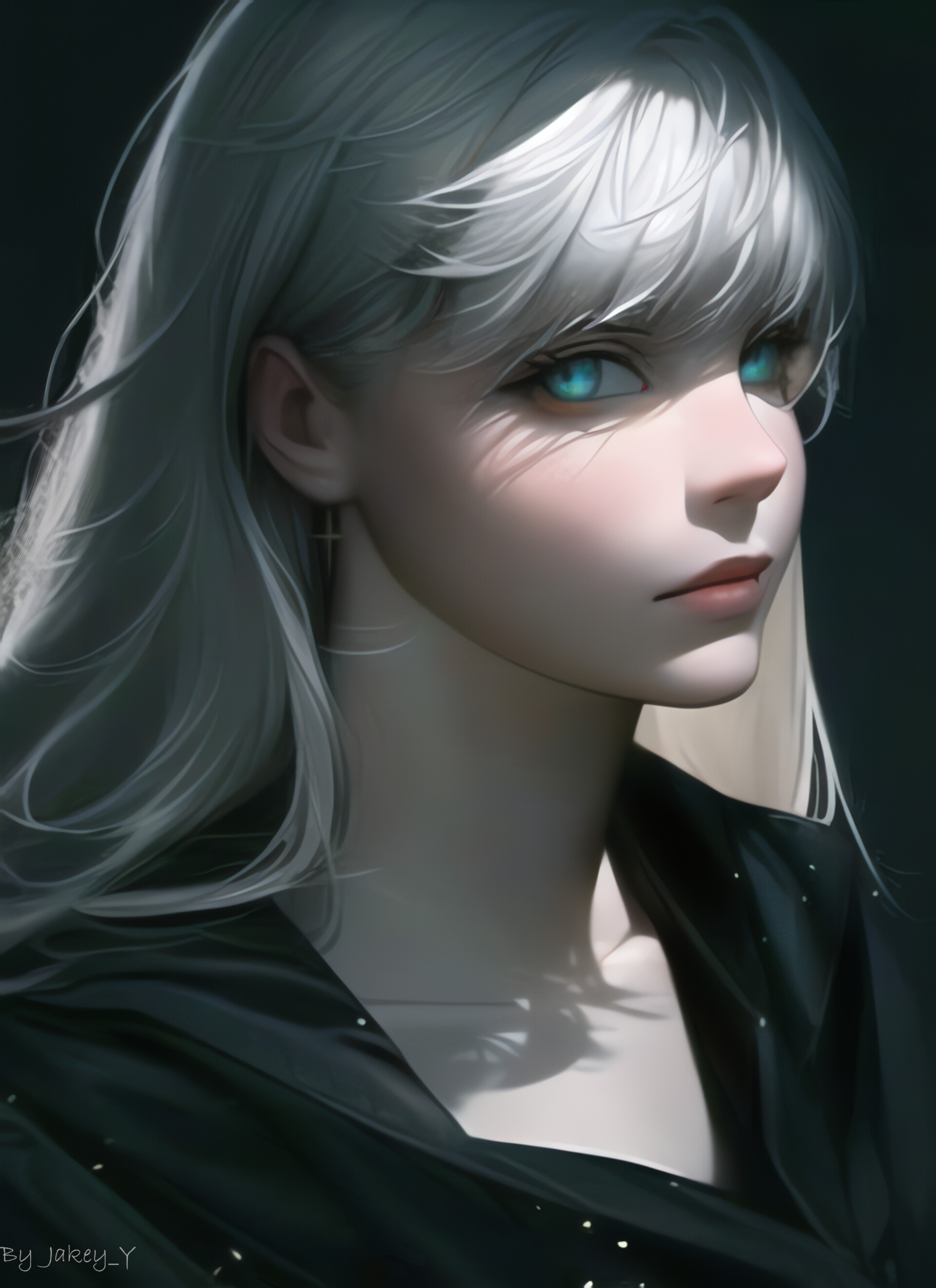 White Hair Art