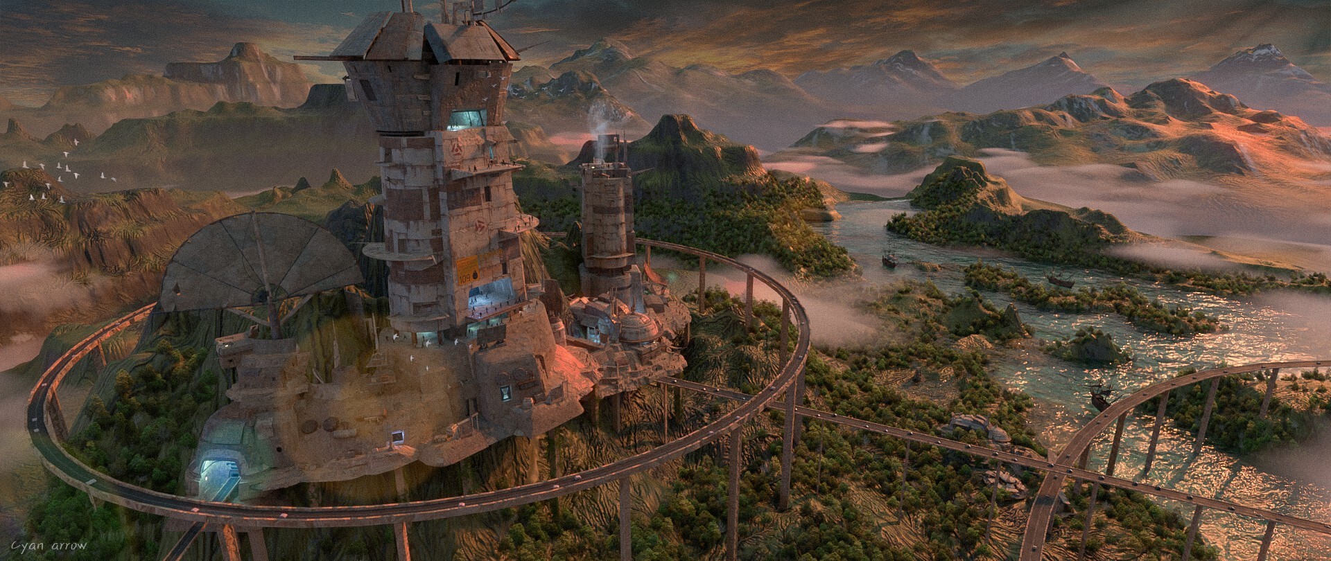 ArtStation - Mountain Base