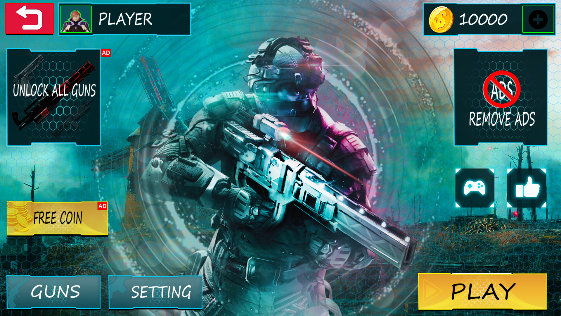 ArtStation - Shooting Game UI