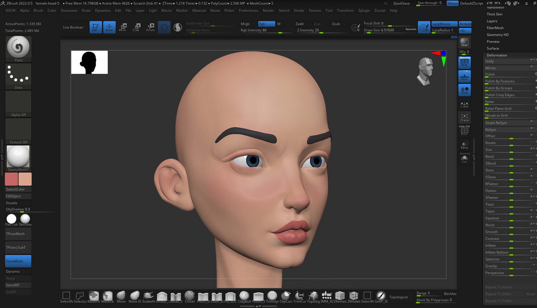 Phong Ly - Head Sculpting in ZBrush