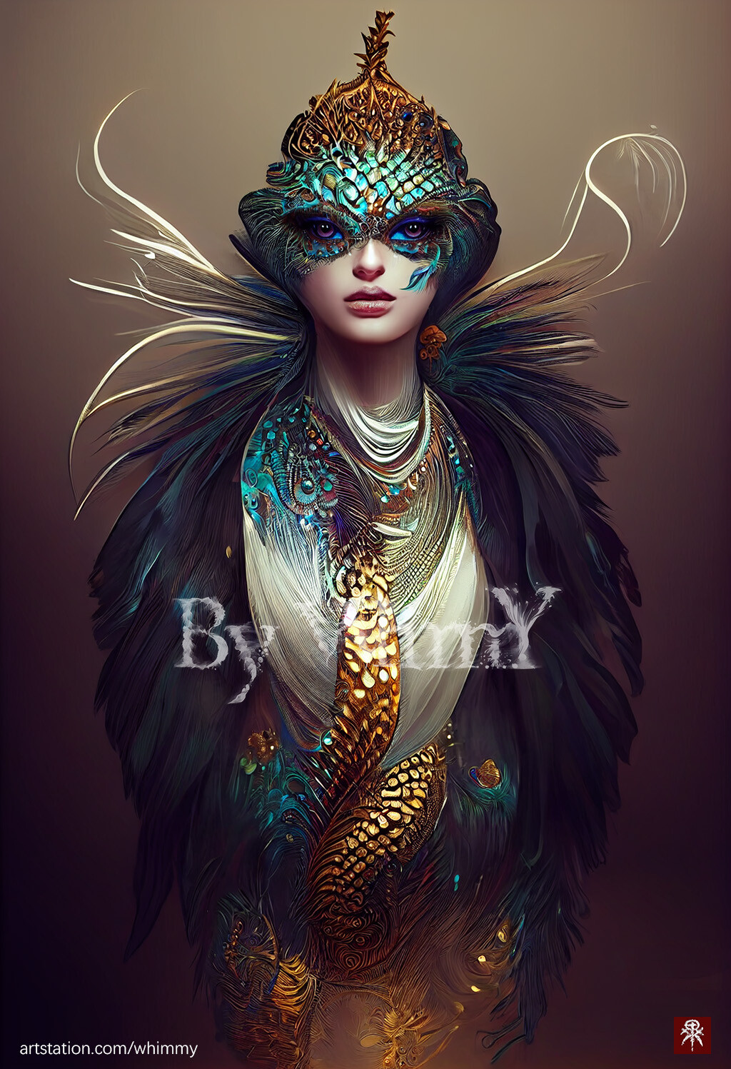 ArtStation - The Prince of Peathon( Peacock-Python )