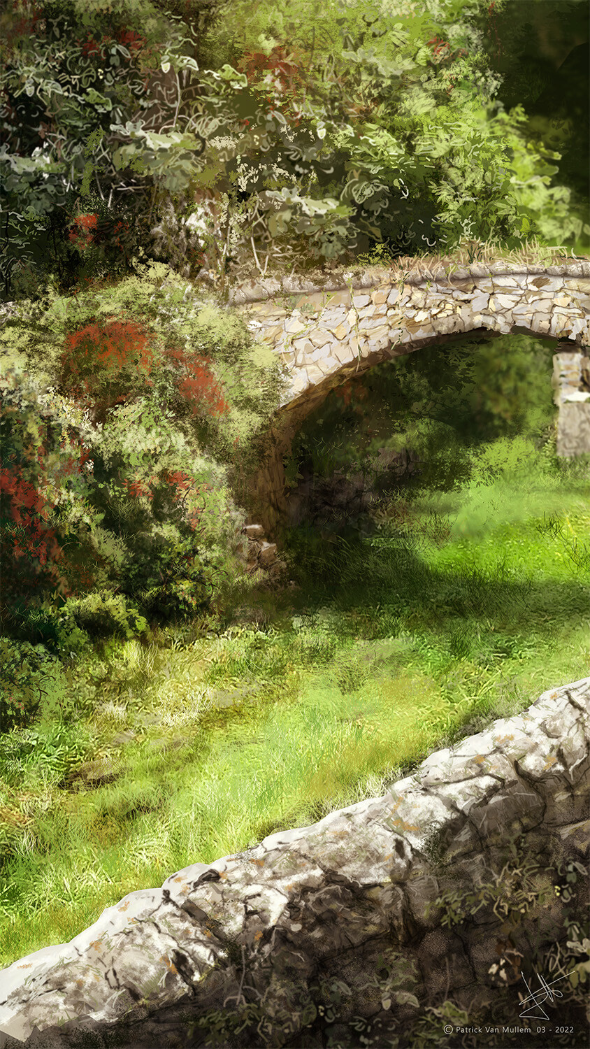 ArtStation - The old bridge