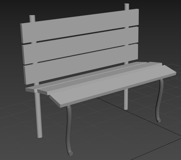 ArtStation - 3D bench