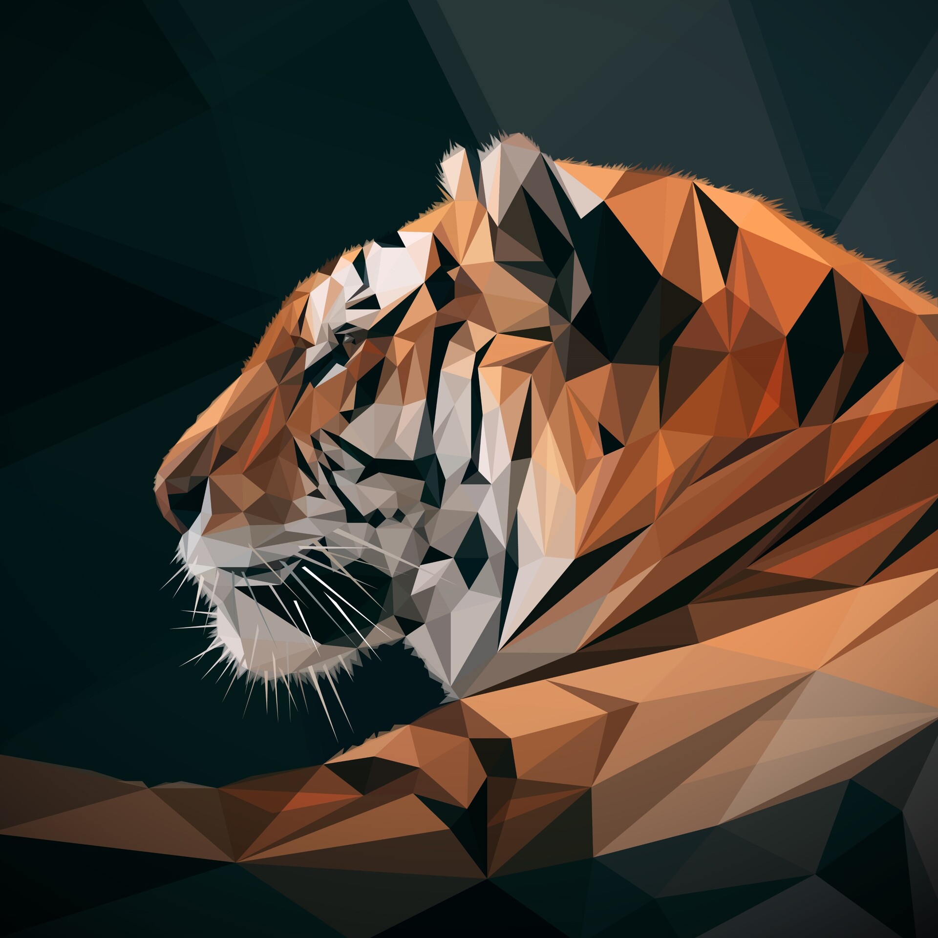 ArtStation - Tiger - Low Poly art