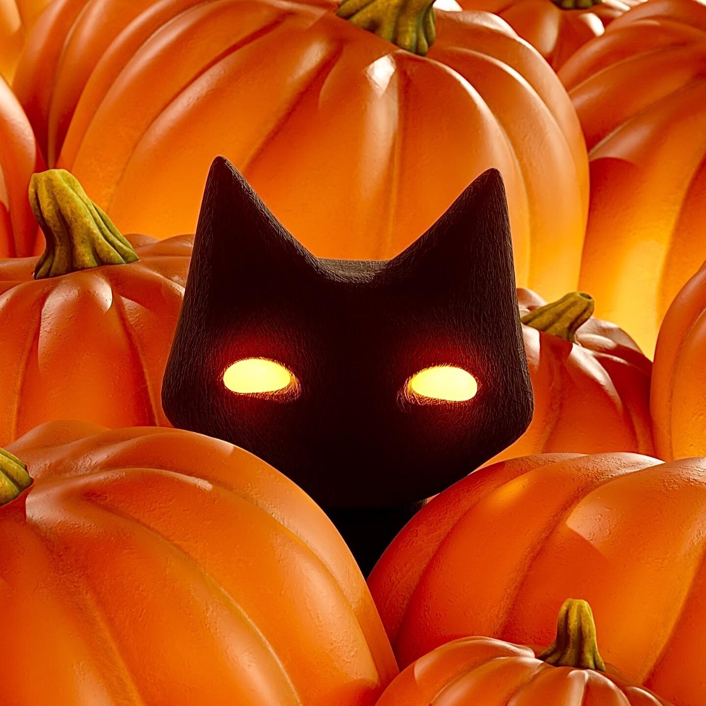 ArtStation - Pumpkin Cat