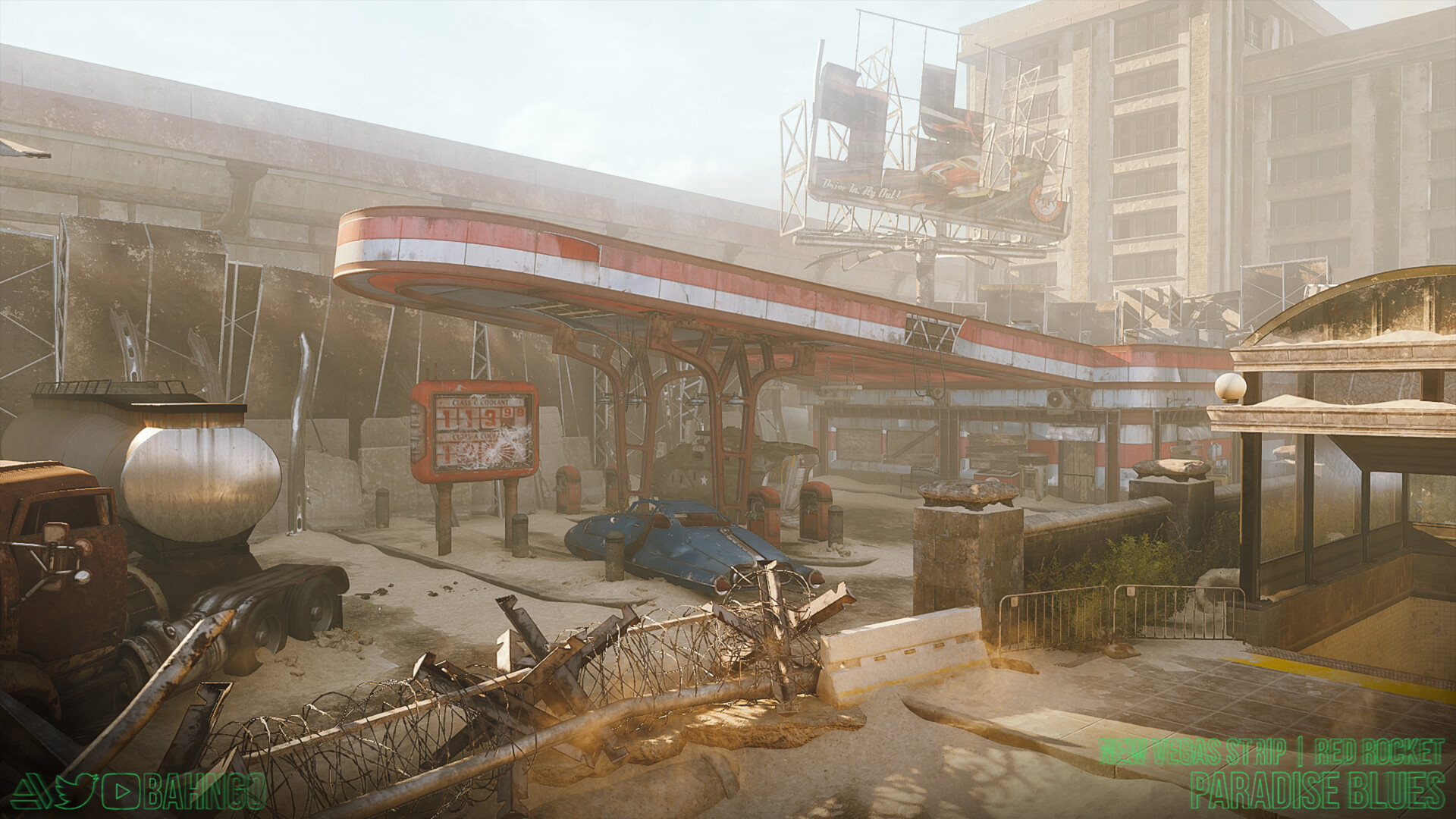 ArtStation - New Vegas Strip | Red Rocket - "Paradise Blues" (Fallout ...