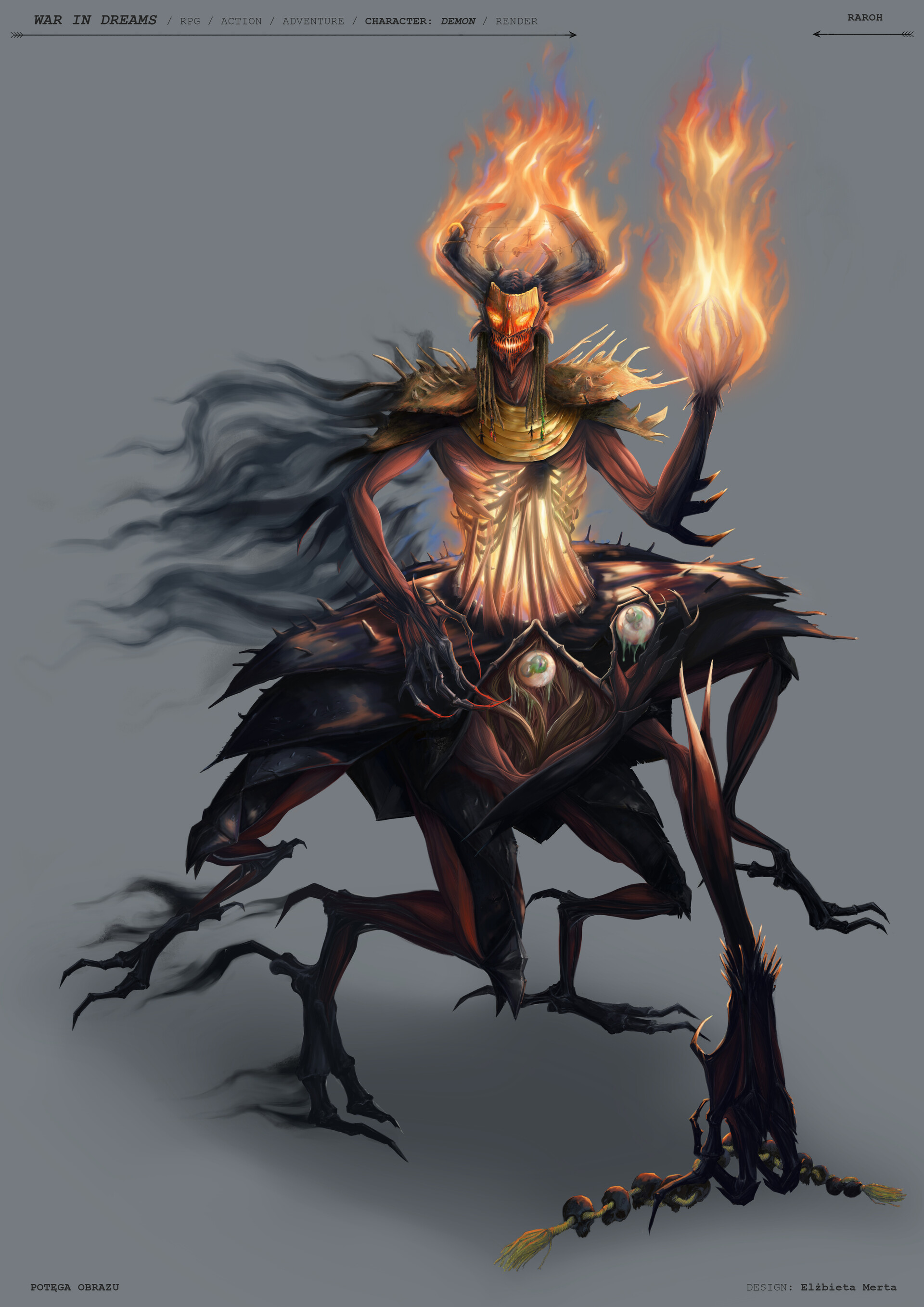 ArtStation - Demon character concept art