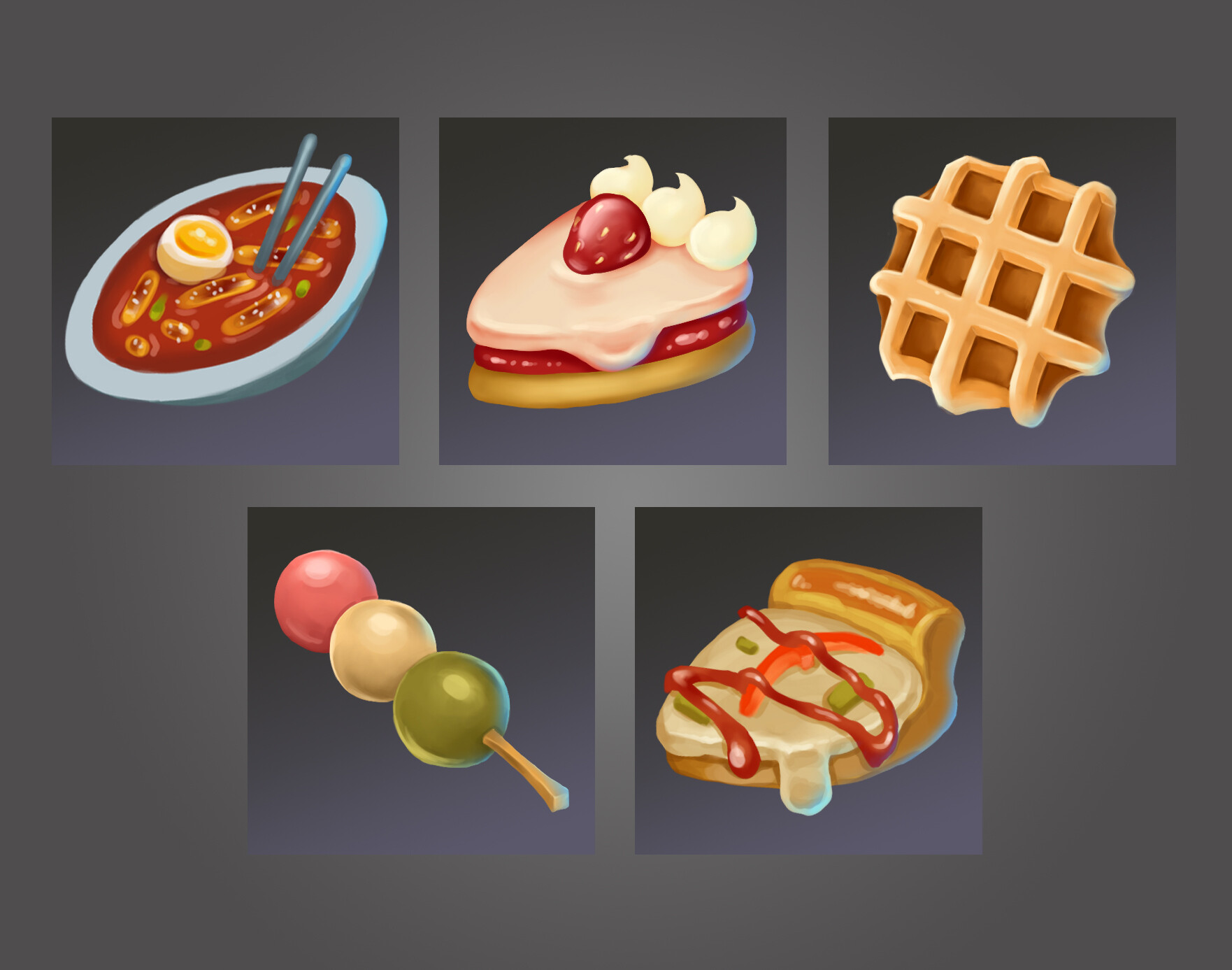 ArtStation - Food icons