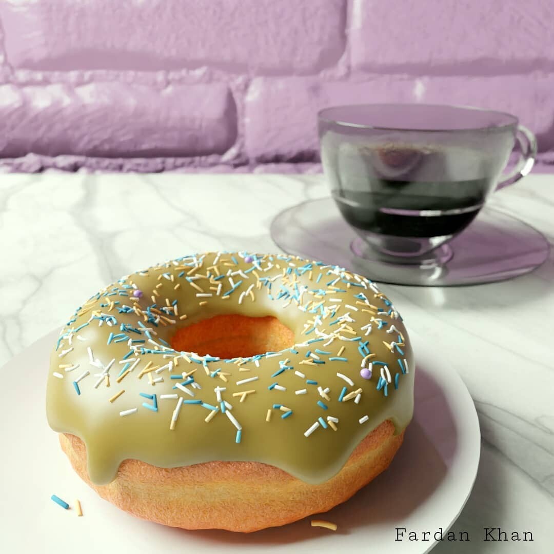 ArtStation - Animated Doughnut Loop on Blender