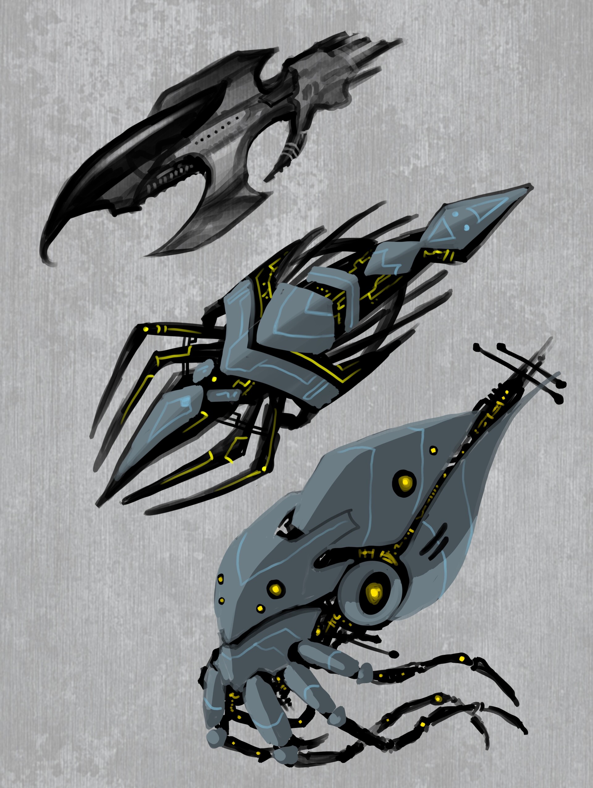 Alien Spaceship Concept Art