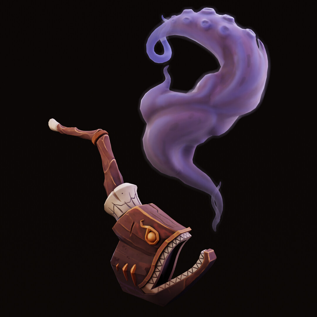 ArtStation - Stylized Smoking Pipe