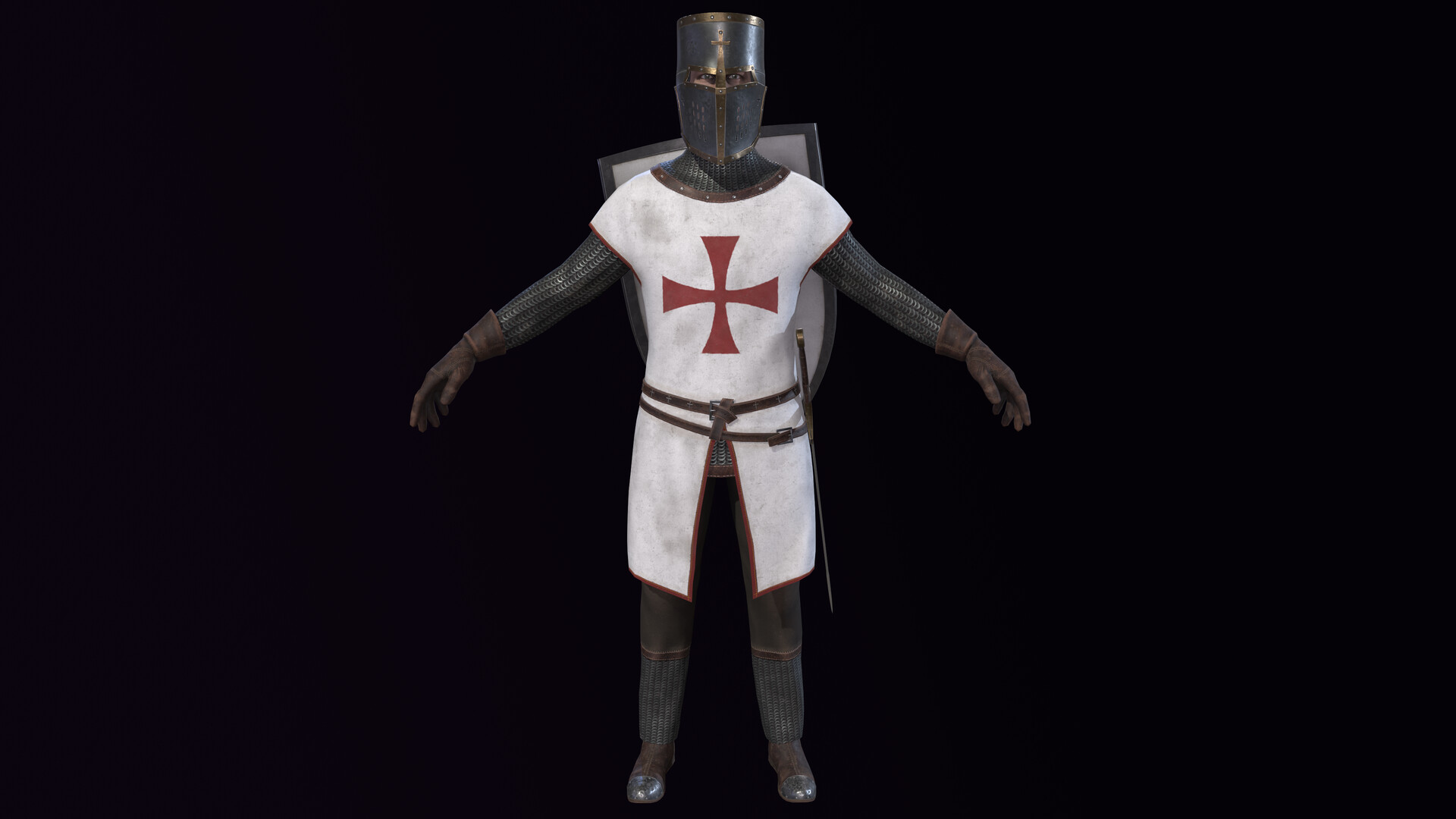 ArtStation - Crusader Knight - Game Ready Model