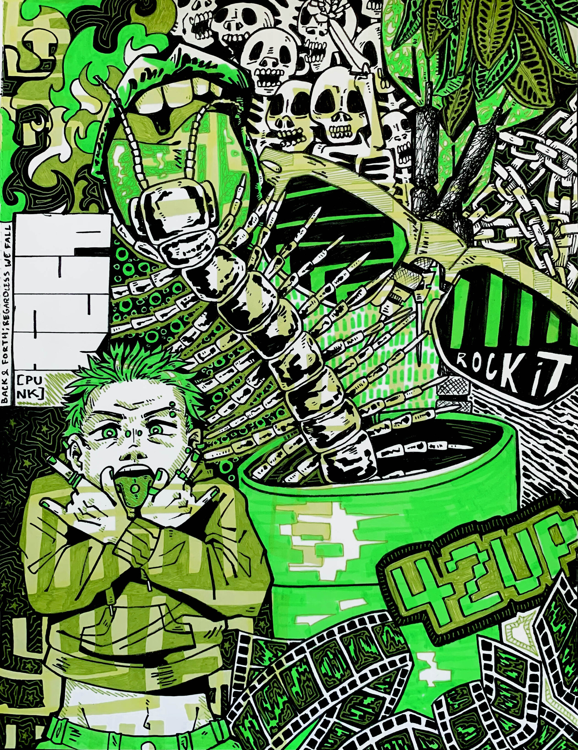 ArtStation - Color Collage 2 - Green